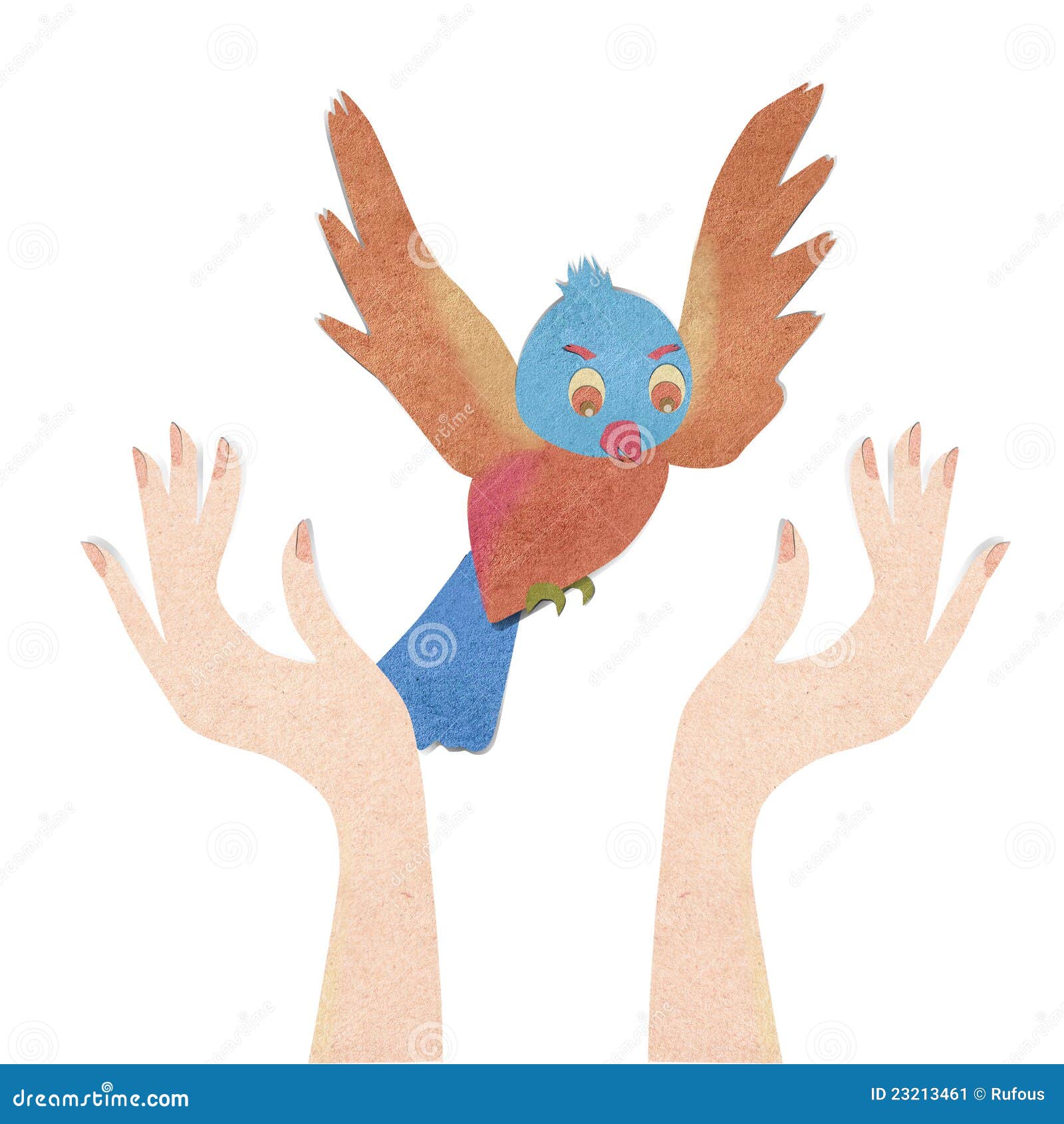 Bird from human hand stock image. Image of freedom, oriental - 23213461