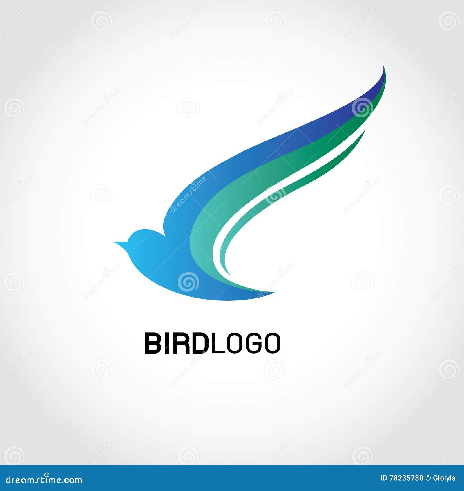 Bird icon logo. stock vector. Illustration of animal - 78235780