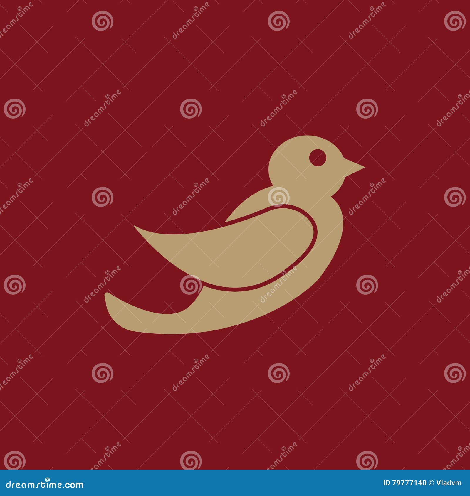 The Bird Icon. Nature Symbol Stock Vector - Illustration of clipart ...