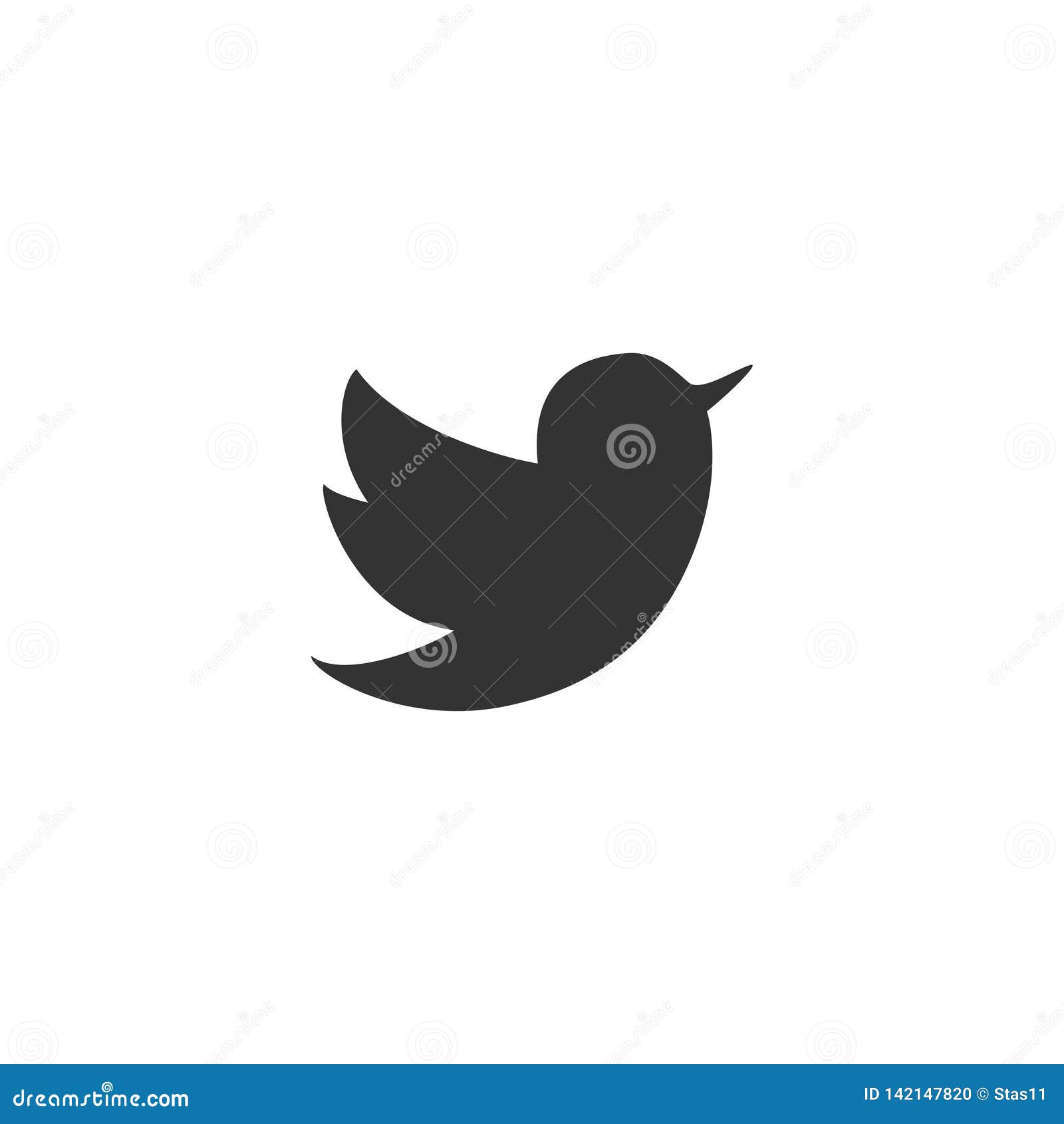 Bird Icon in Simple Design. Vector Illustration Stock Vector ...
