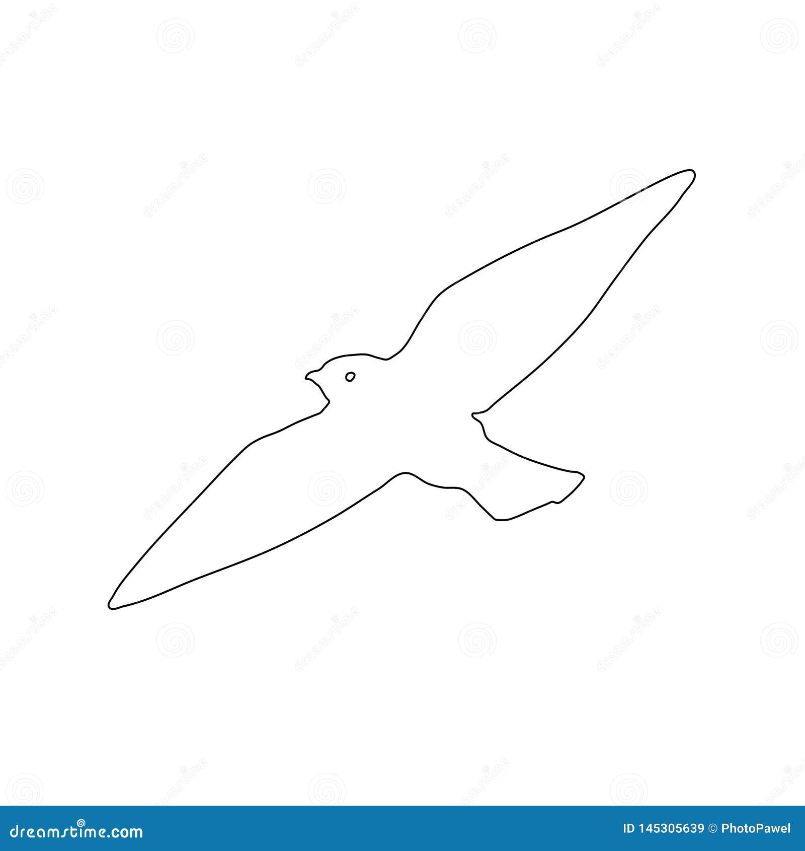Bird Icon on White Background. Bird Vector Stock Illustration ...