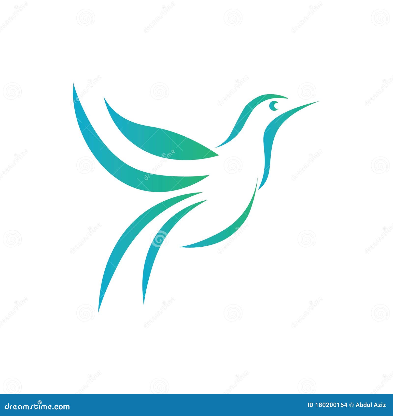 Bird Illustration Logo Vector Stock Vector - Illustration of feather ...