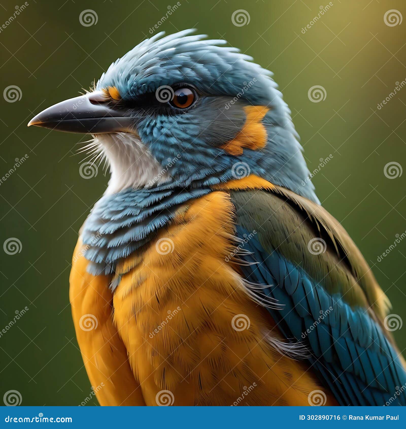 Close Up of a Blue-breasted Kingfisher (Halcyon Garrulus) Bird Stock ...