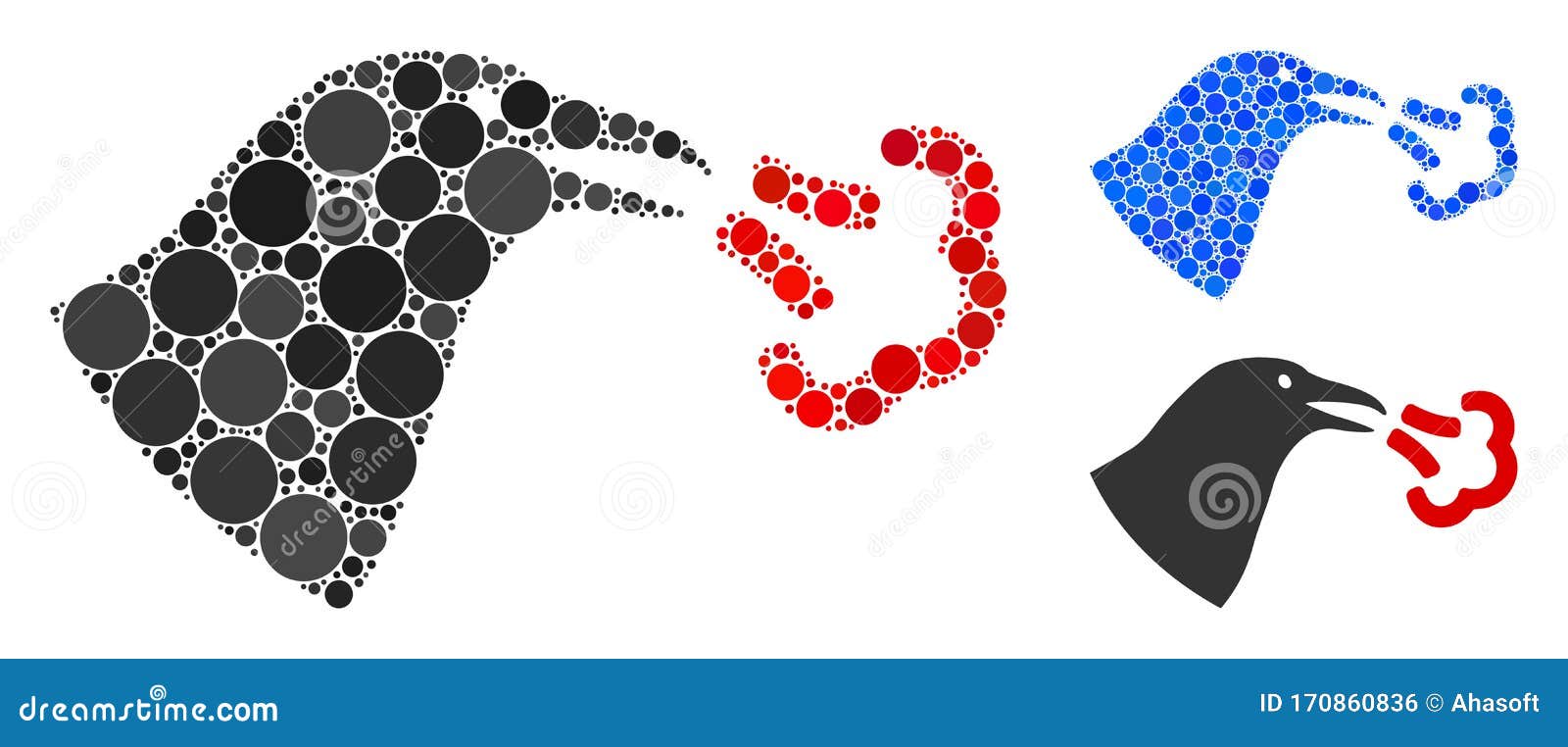 Bird Influenza Composition Icon of Circle Dots Stock Vector ...