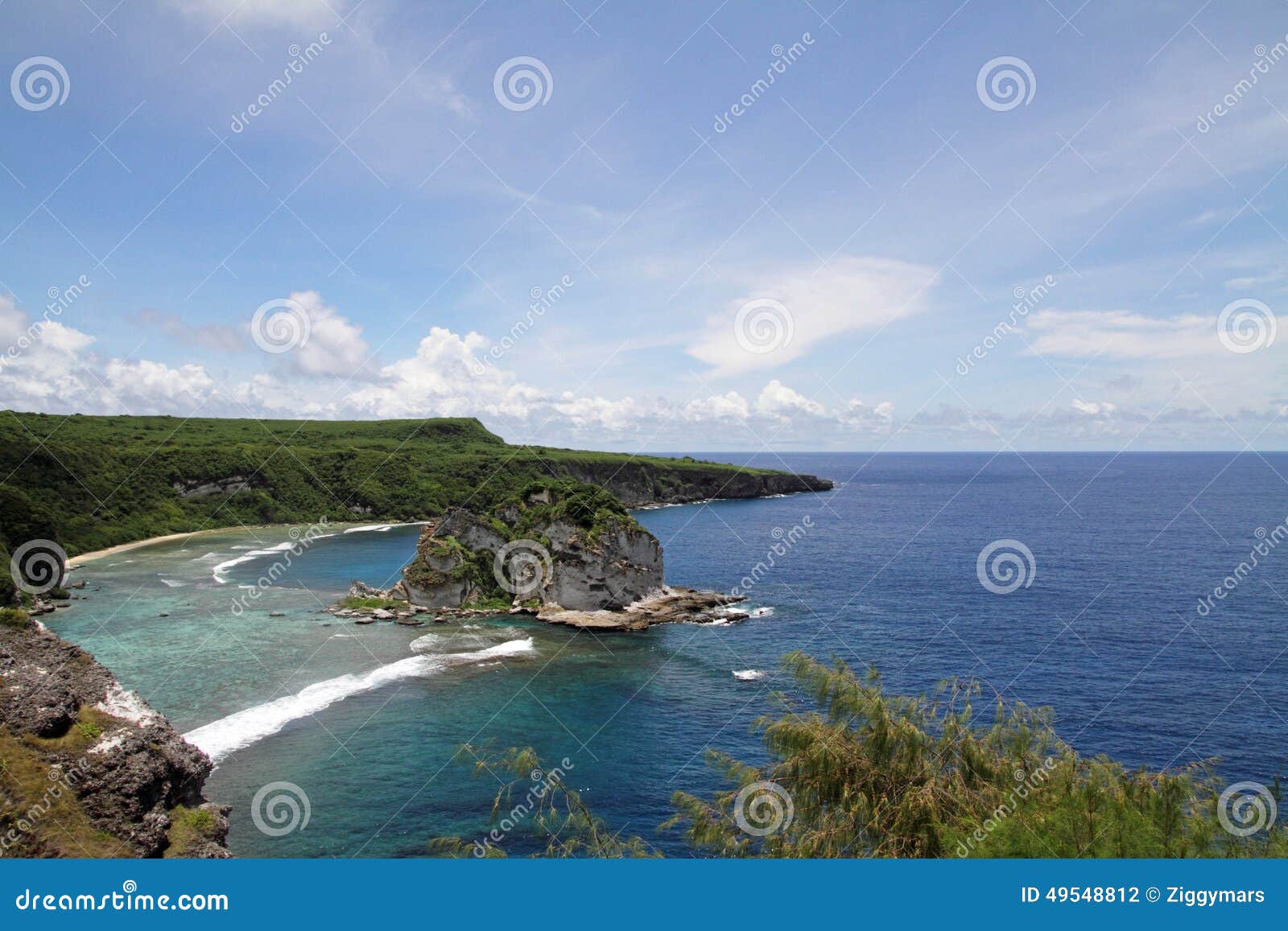 Bird island in Saipan stock photo. Image of clear, landscape - 49548812