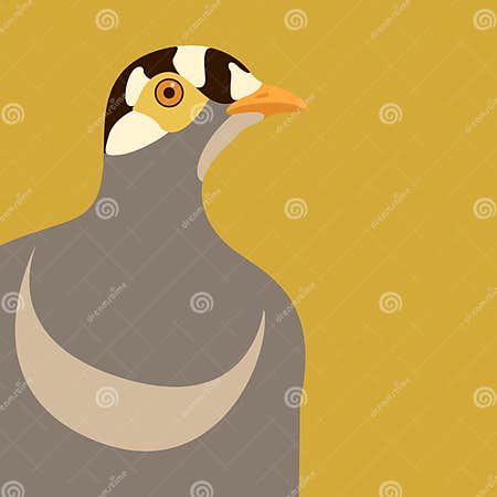 Killdeer Vector Illustration Flat Style Profile Side Stock Vector ...
