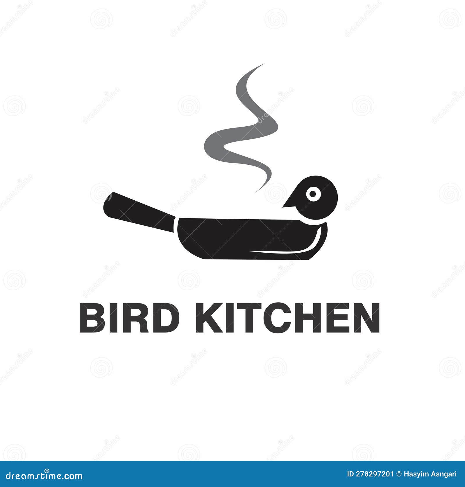 Bird Kitchen Logo Design Concept Stock Illustration - Illustration of ...