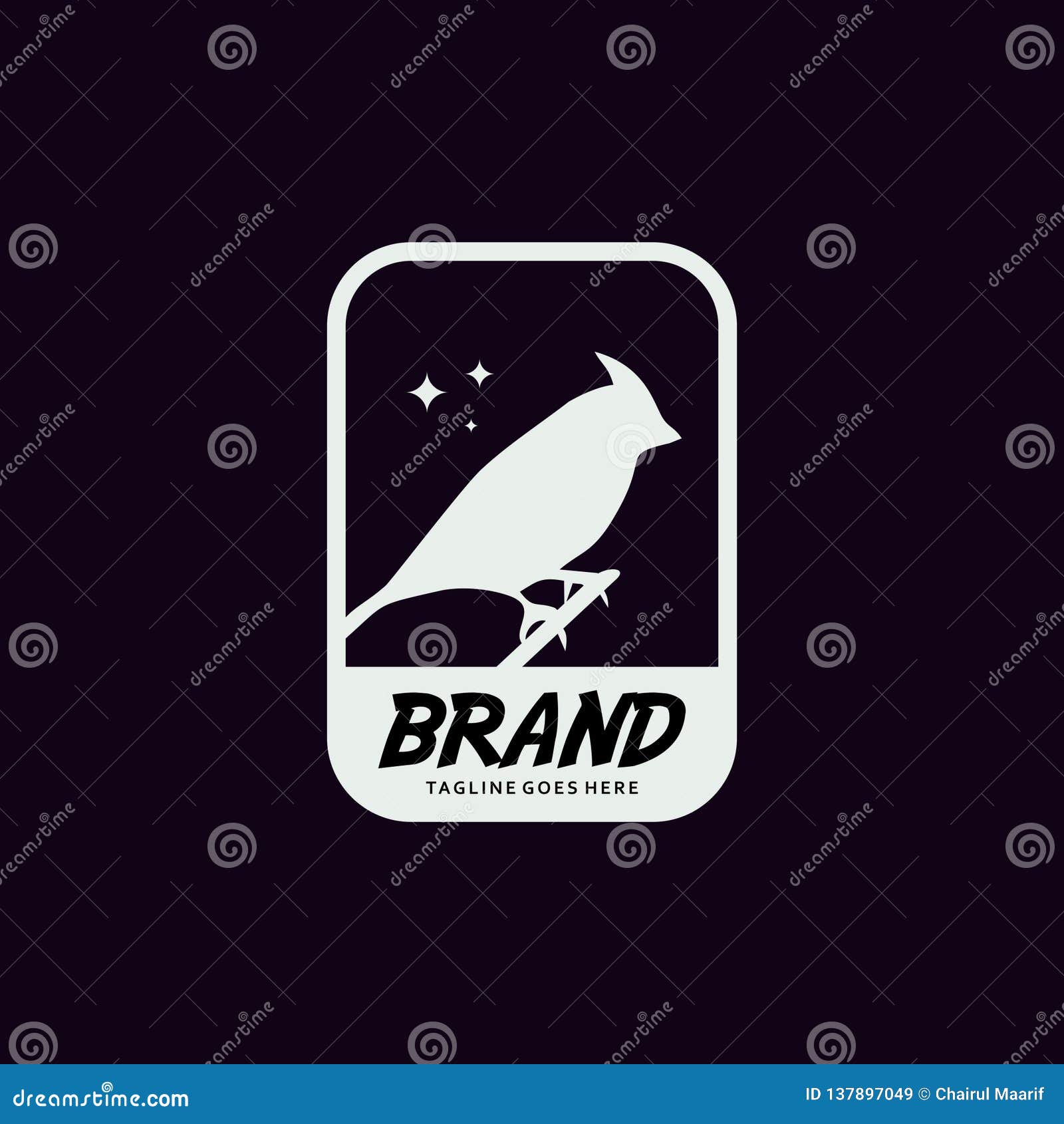 Bird Label Logo Design Template. Design Elements for Logo, Label ...