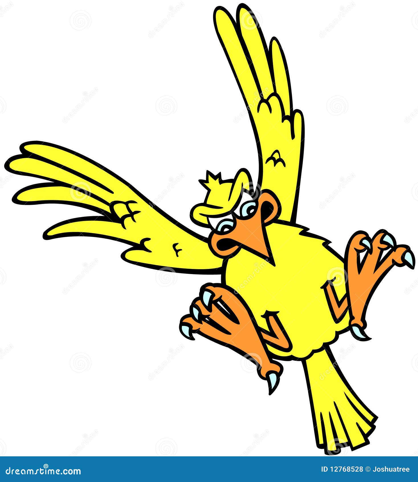 Bird Landing stock vector. Illustration of cartoon, drawing - 12768528