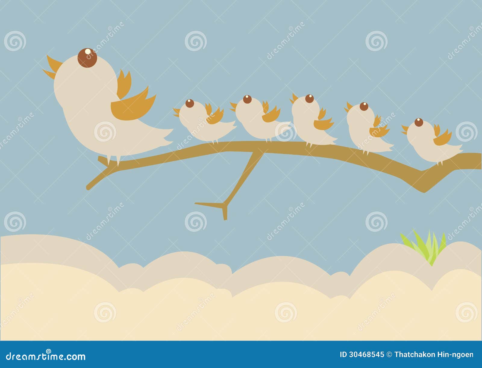 Bird leadership concept stock vector. Illustration of escape - 30468545