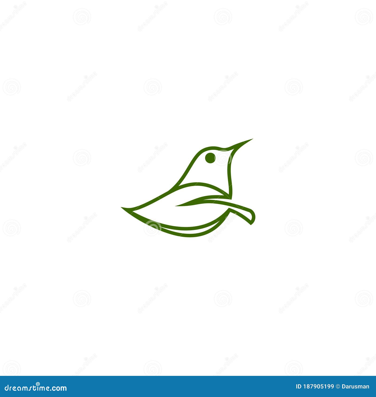 Bird Leaf Logo Vector Icon Template Stock Vector - Illustration of ...