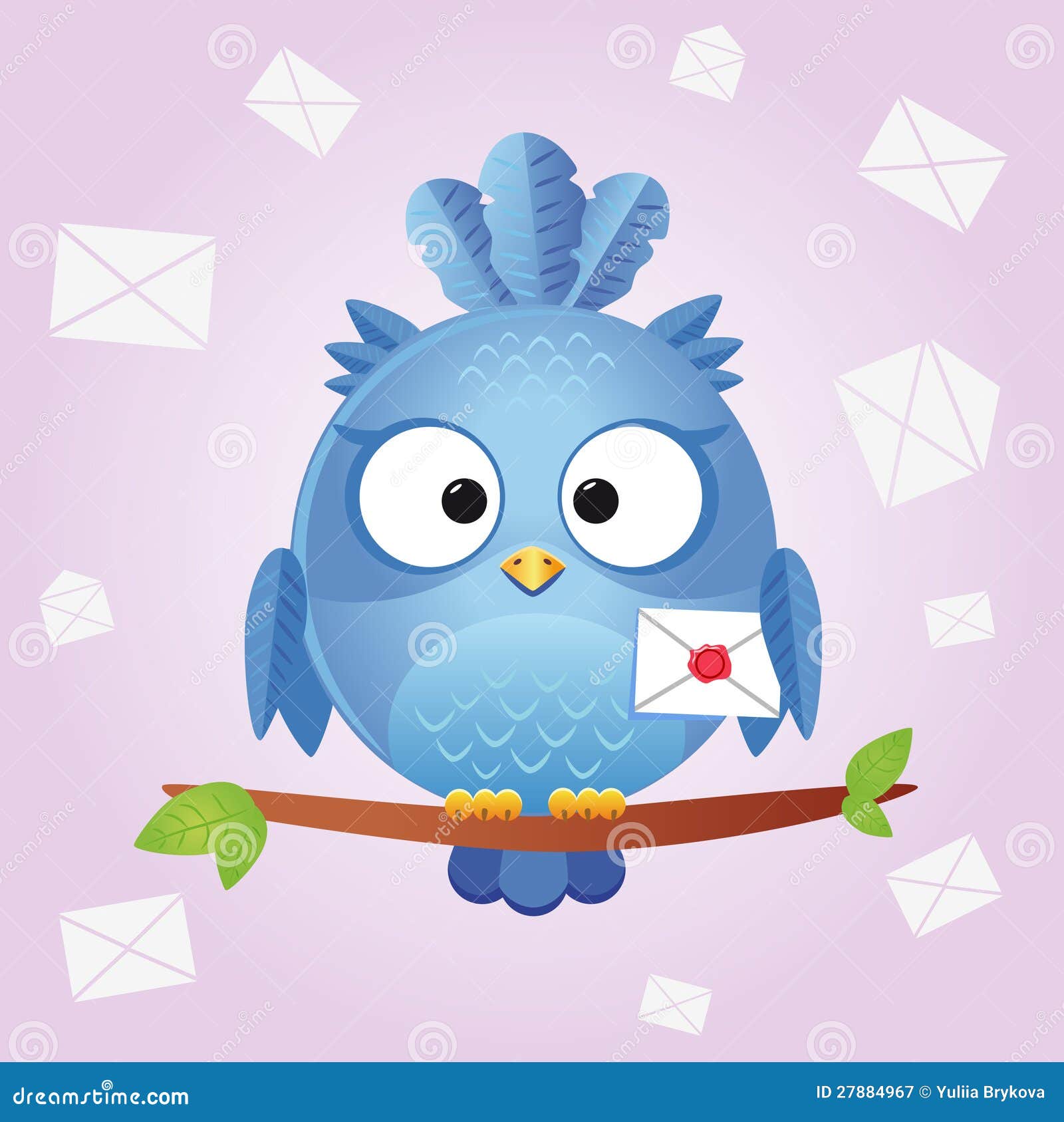 Bird letter stock vector. Illustration of amusing, creative - 27884967