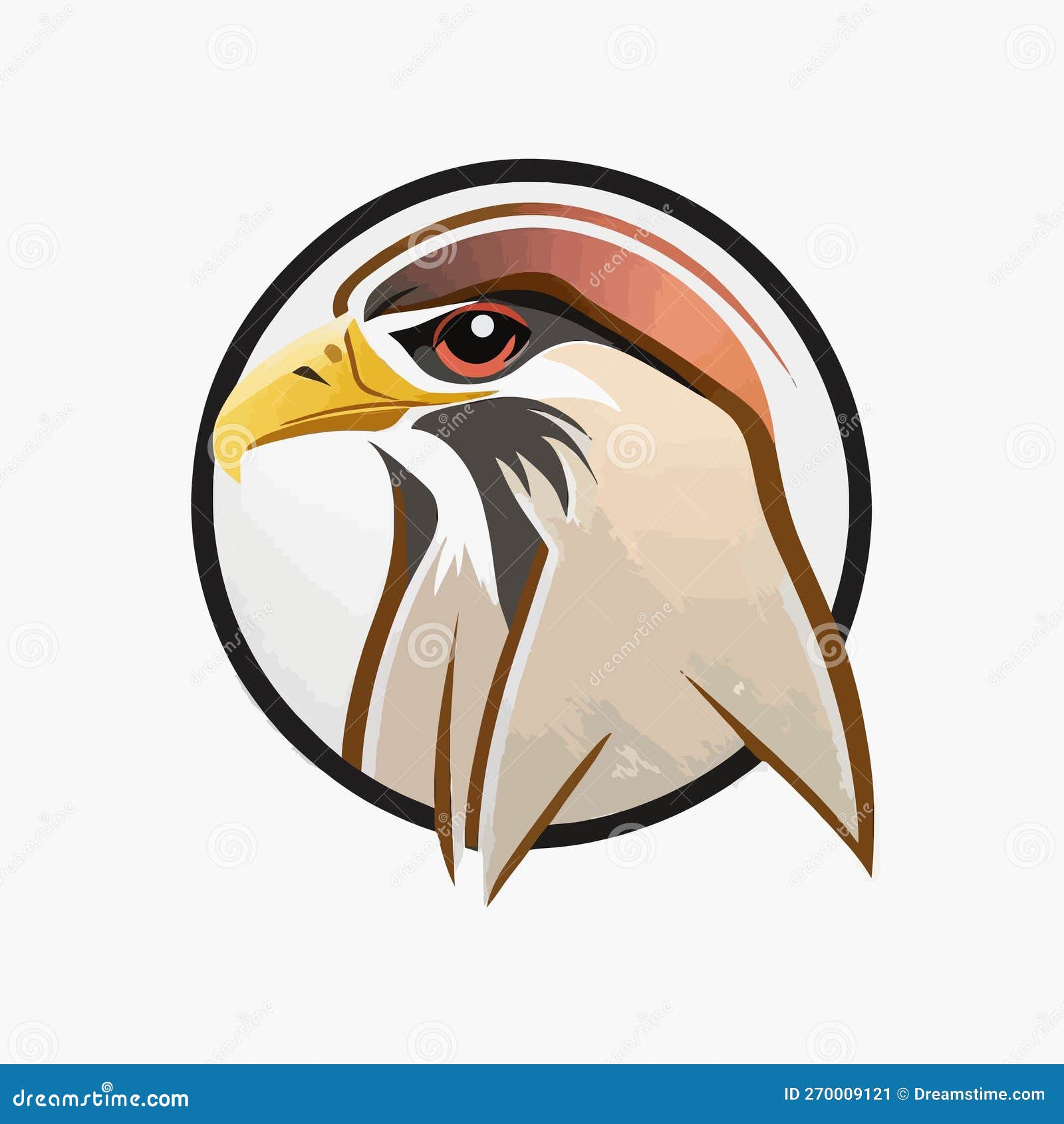 Falcon Logo Abstract Design. Vector Illustration on a Light Background ...