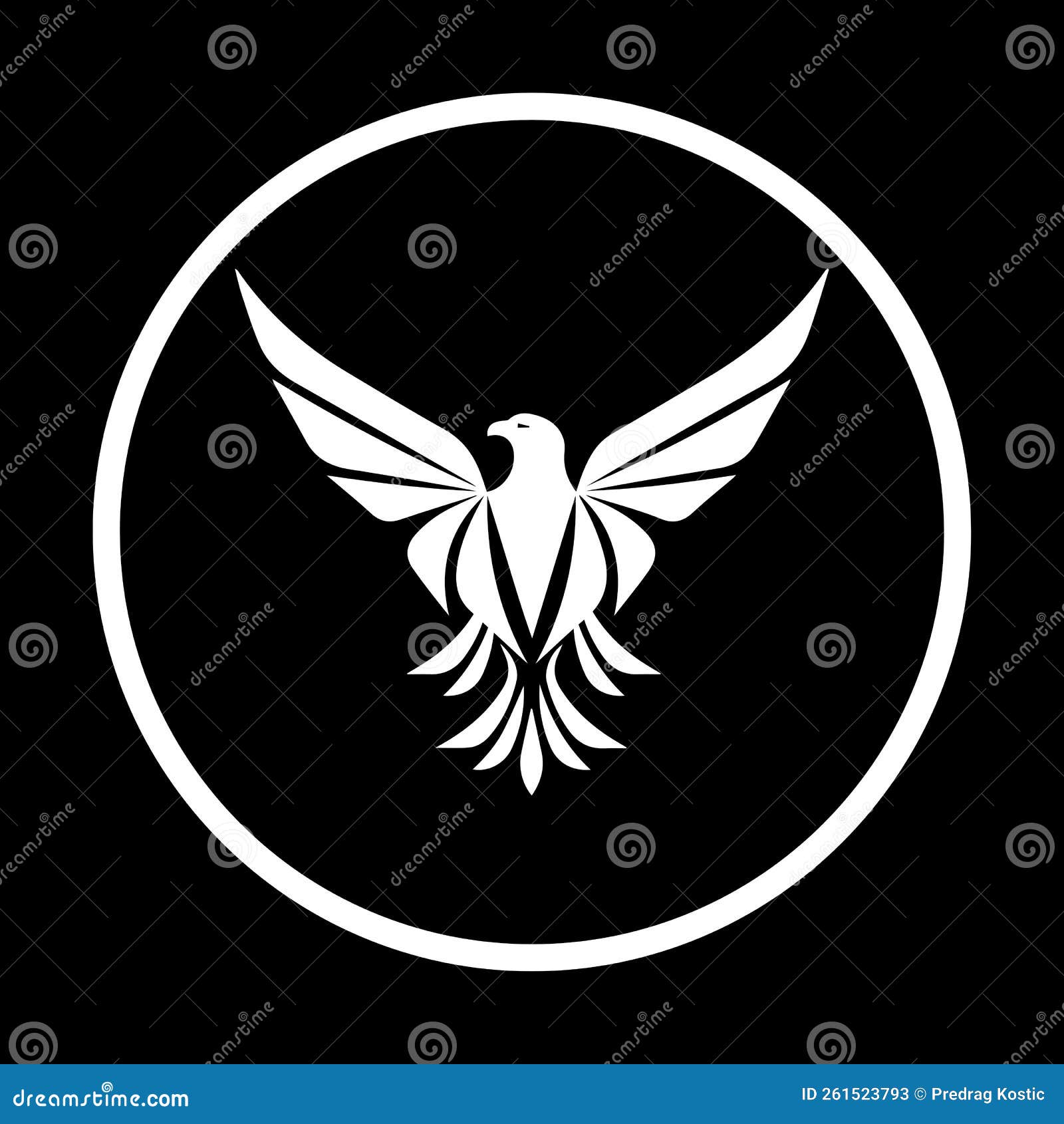Bird logo stock illustration. Illustration of font, design - 261523793