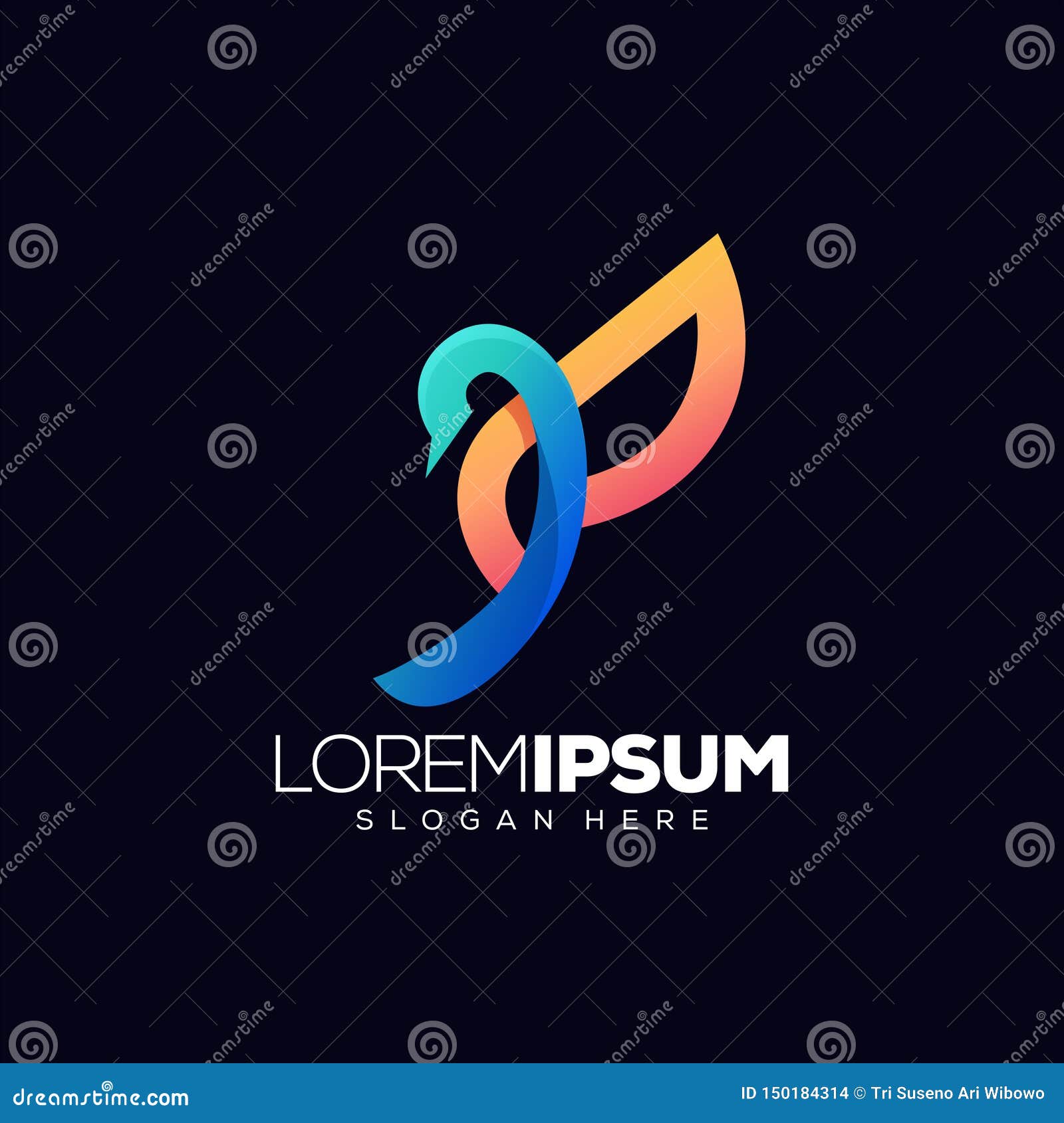 Bird Logo Design Vector Illustration Stock Illustration - Illustration ...