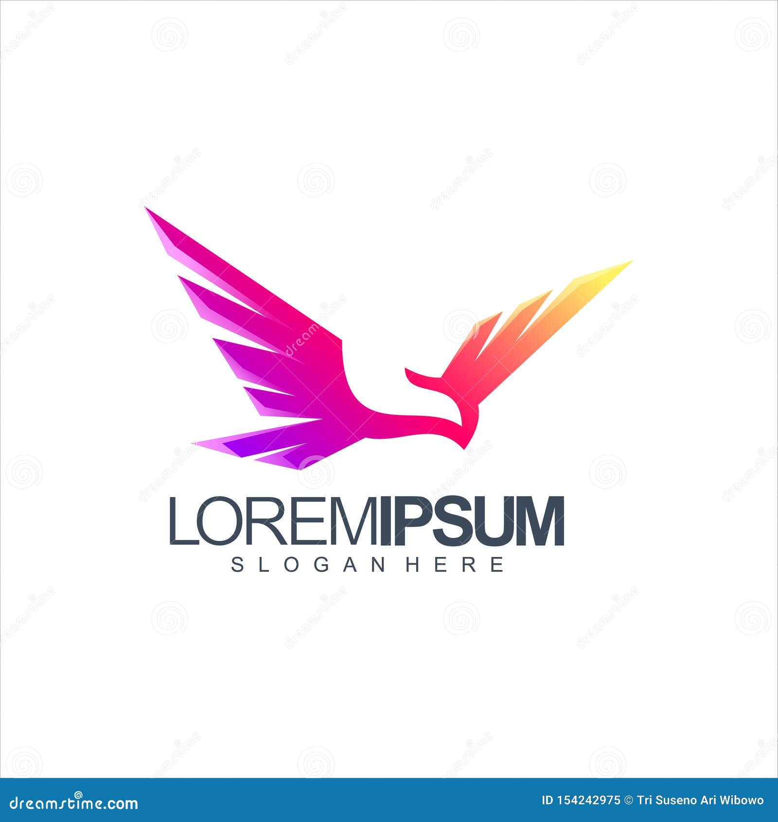 Bird Logo Design Vector Illustration Stock Vector - Illustration of ...