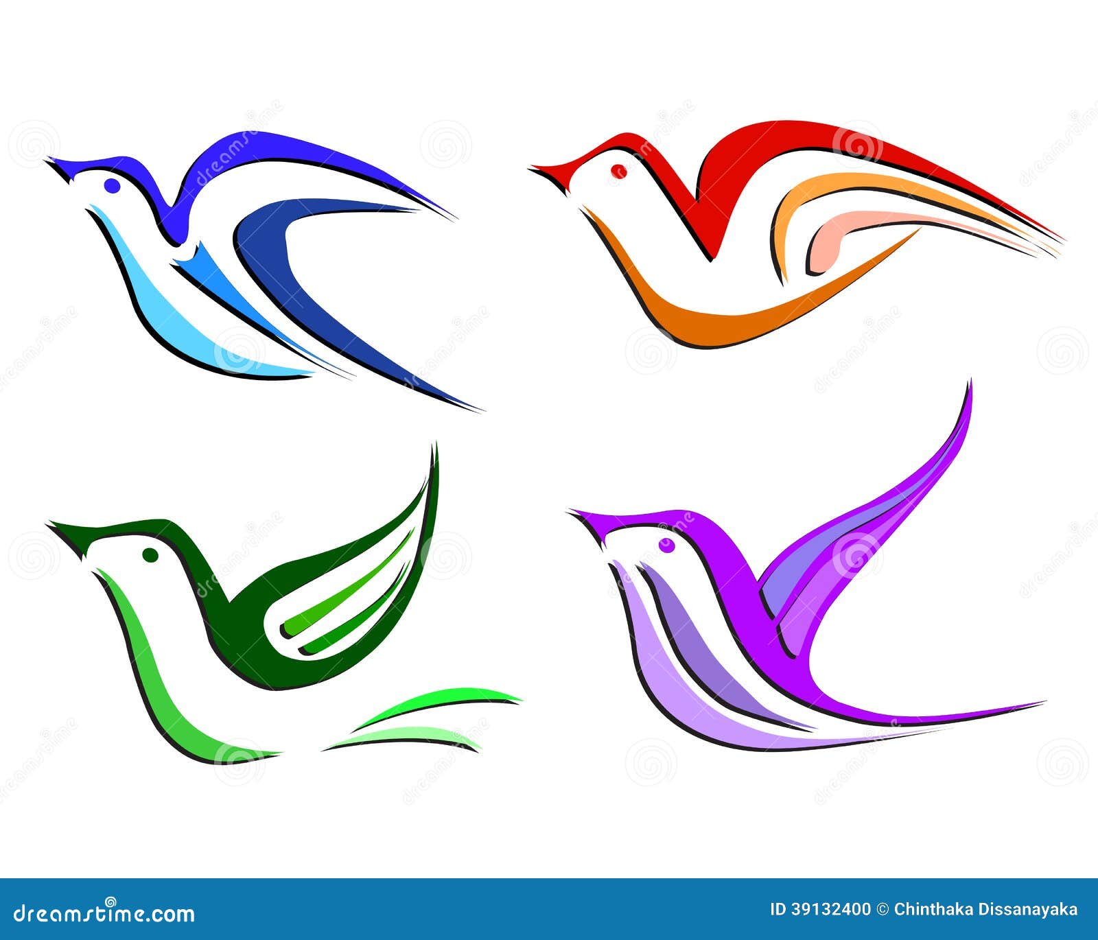 Bird logo stock illustration. Illustration of design - 39132400