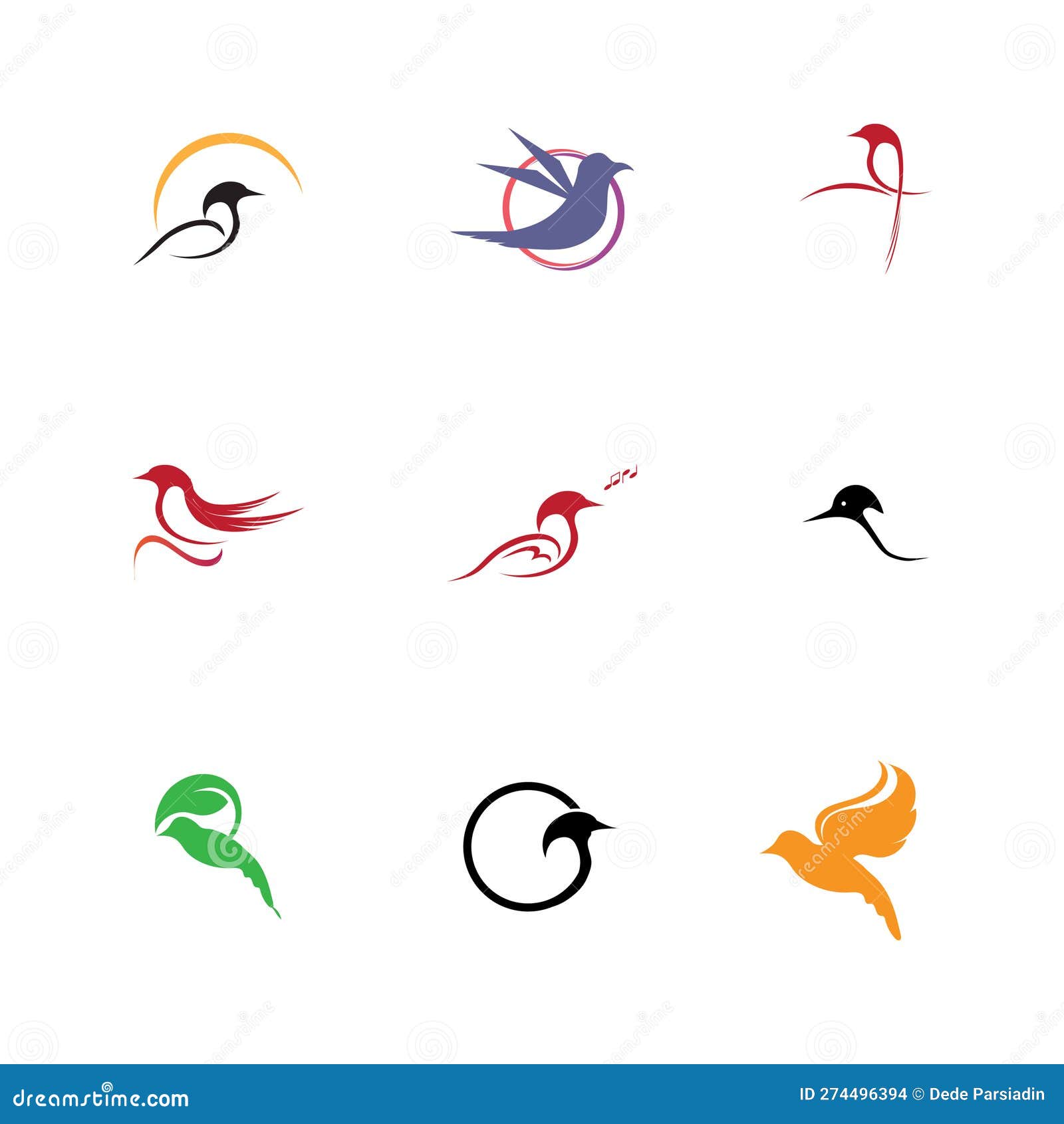 Bird Logo Images Illustration Design Stock Vector - Illustration of ...