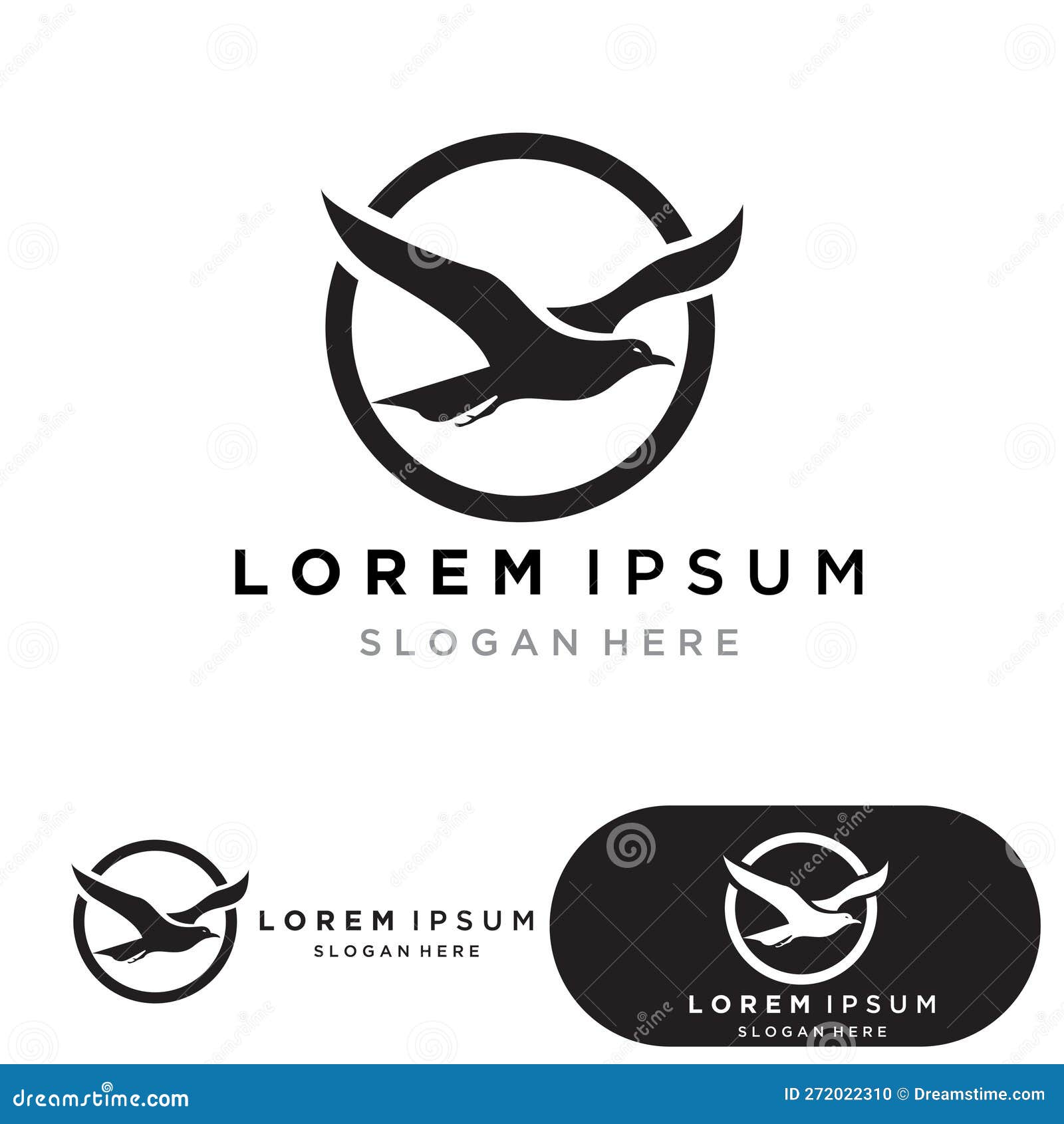 Bird Logo Template Vector Symbol Stock Vector - Illustration of wing ...