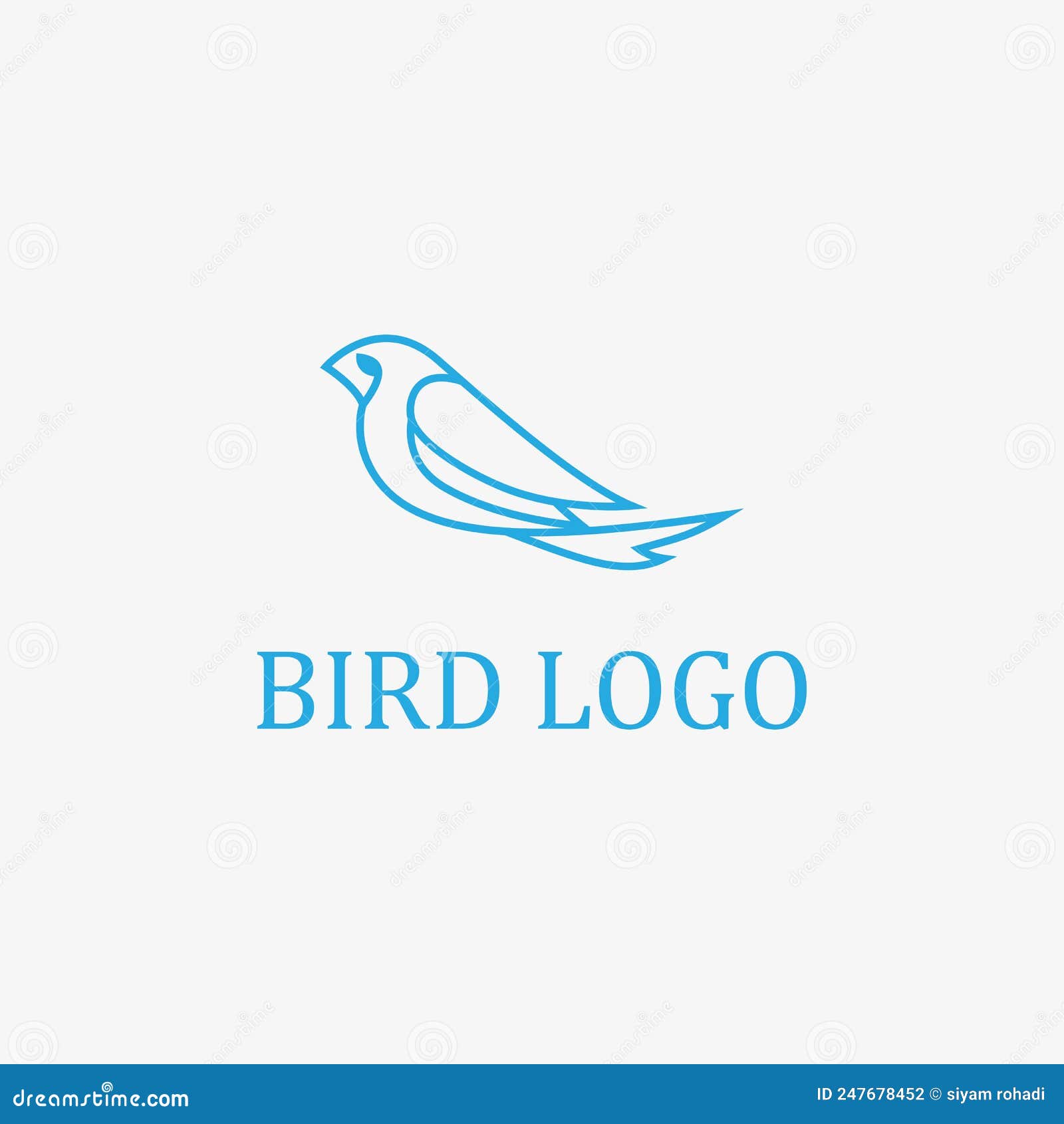 Bird Logo Vector Illustrations Design Icon Logo Stock Illustration ...