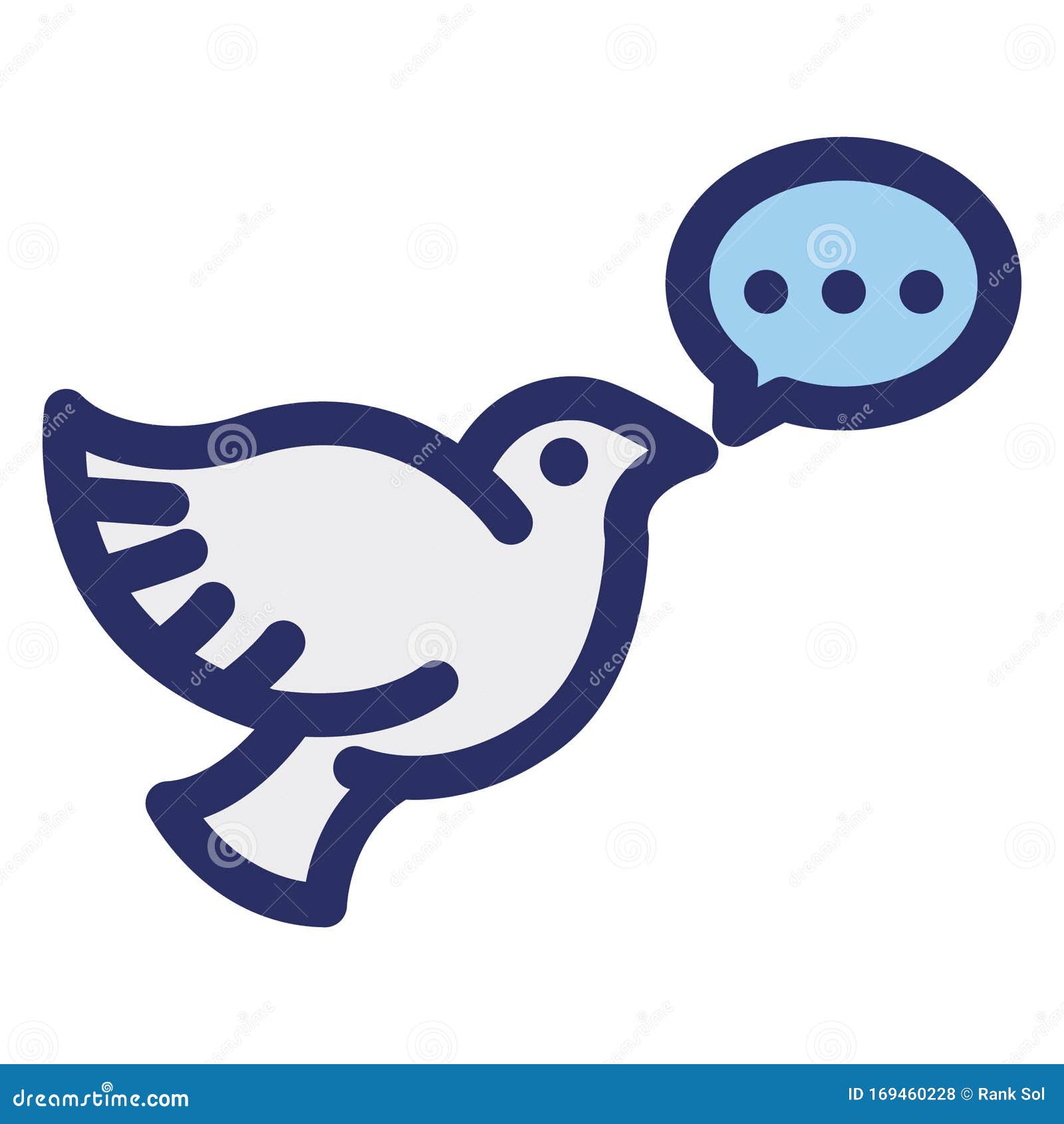 Bird, Love MessageBird Isolated Vector Icon Which Can Easily Modify or ...