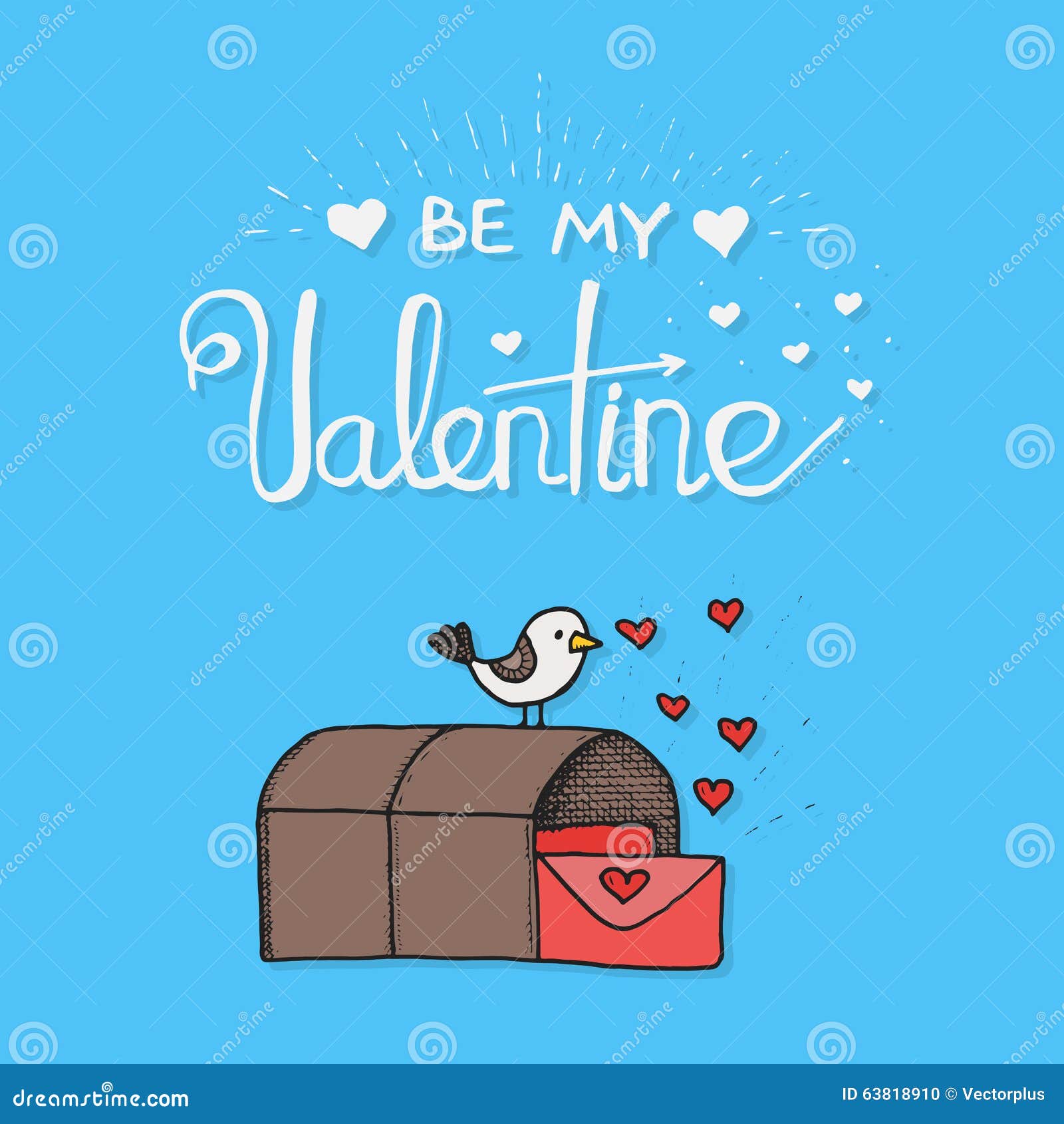 Bird Mail Cartoon Cute Illustration in Vector Stock Vector ...