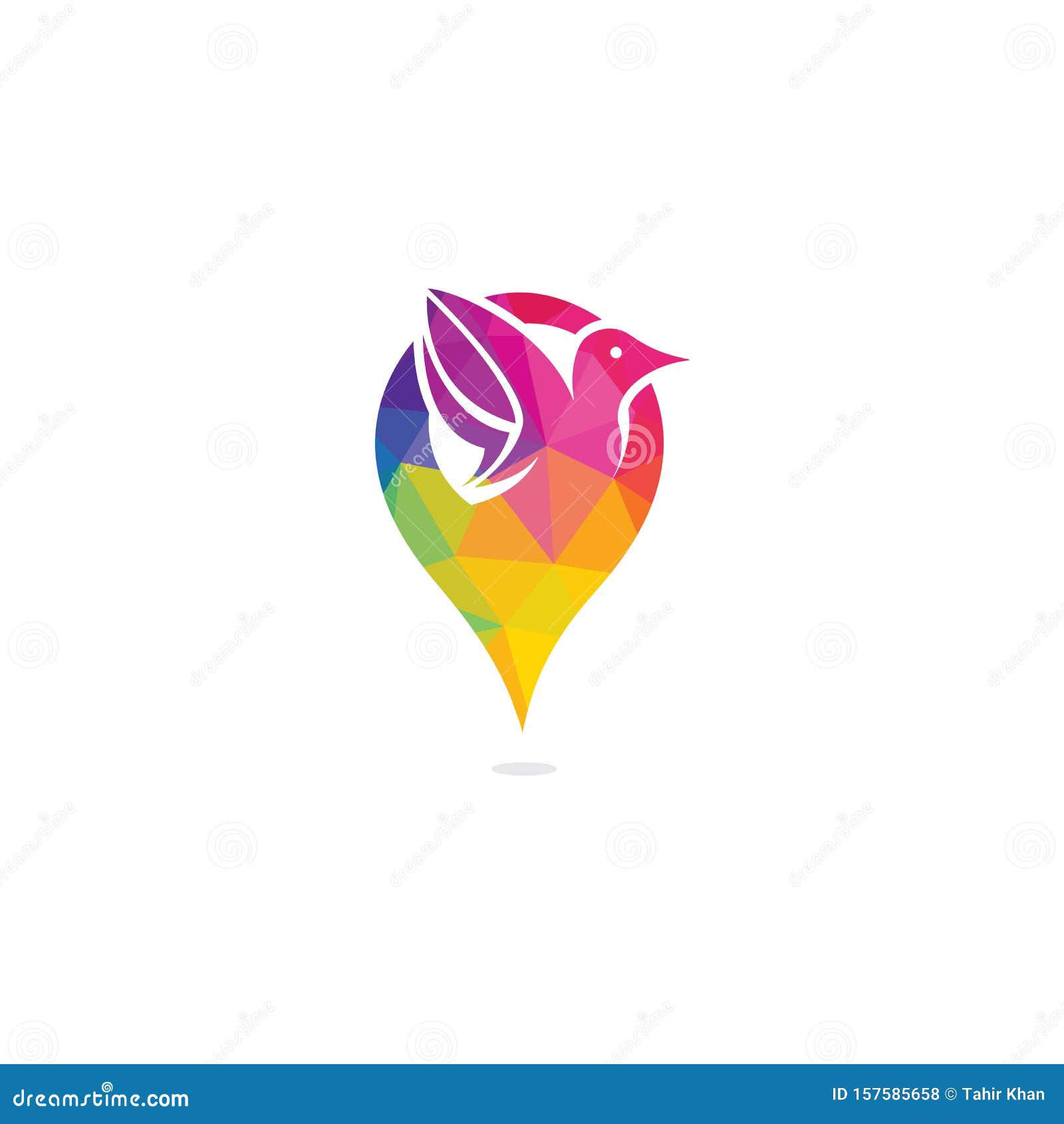 Creative Bird Vector Logo Design Template. Stock Illustration - Illustration of company ...