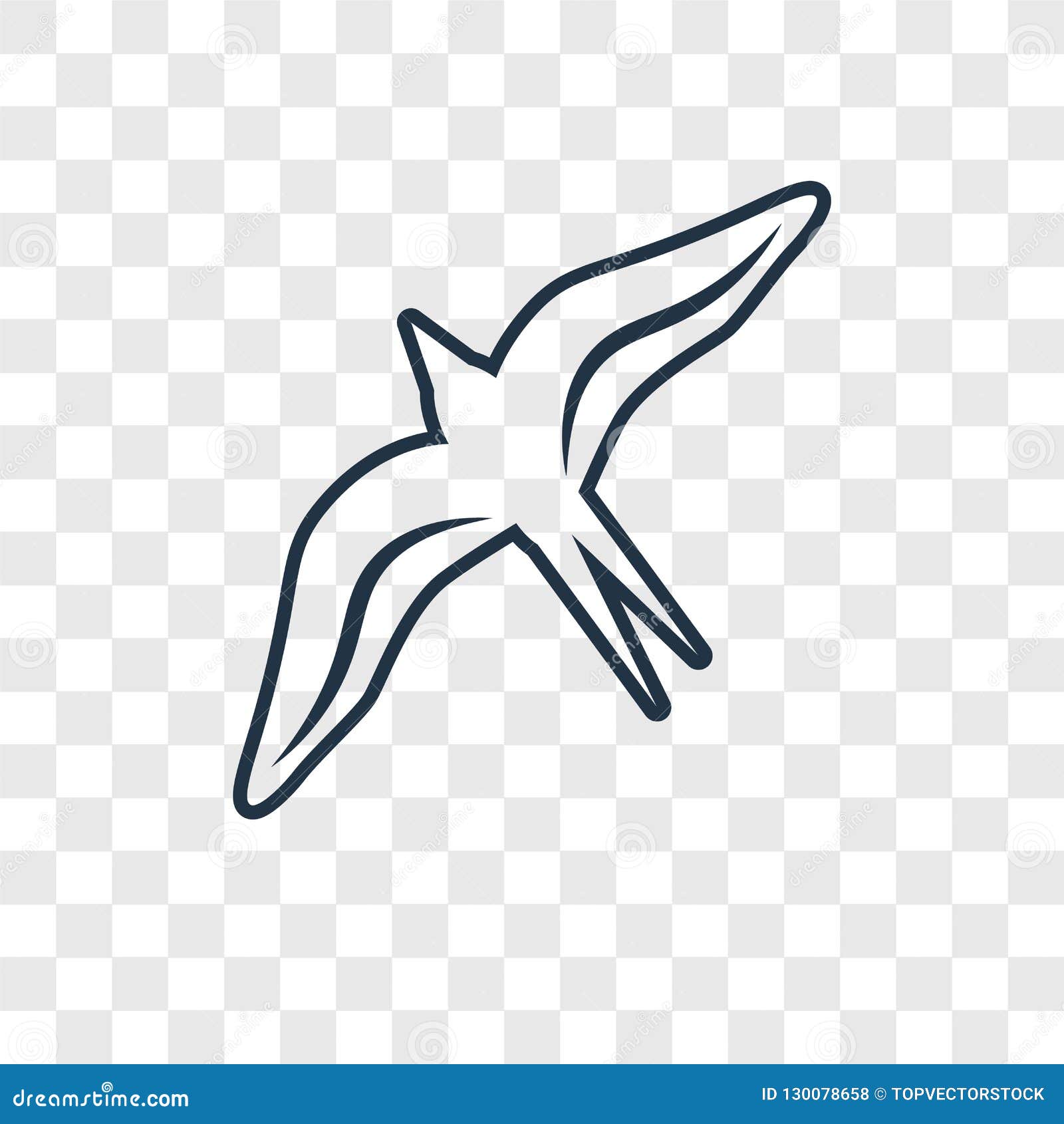 Bird Migration Concept Vector Linear Icon Isolated On Transparent ...