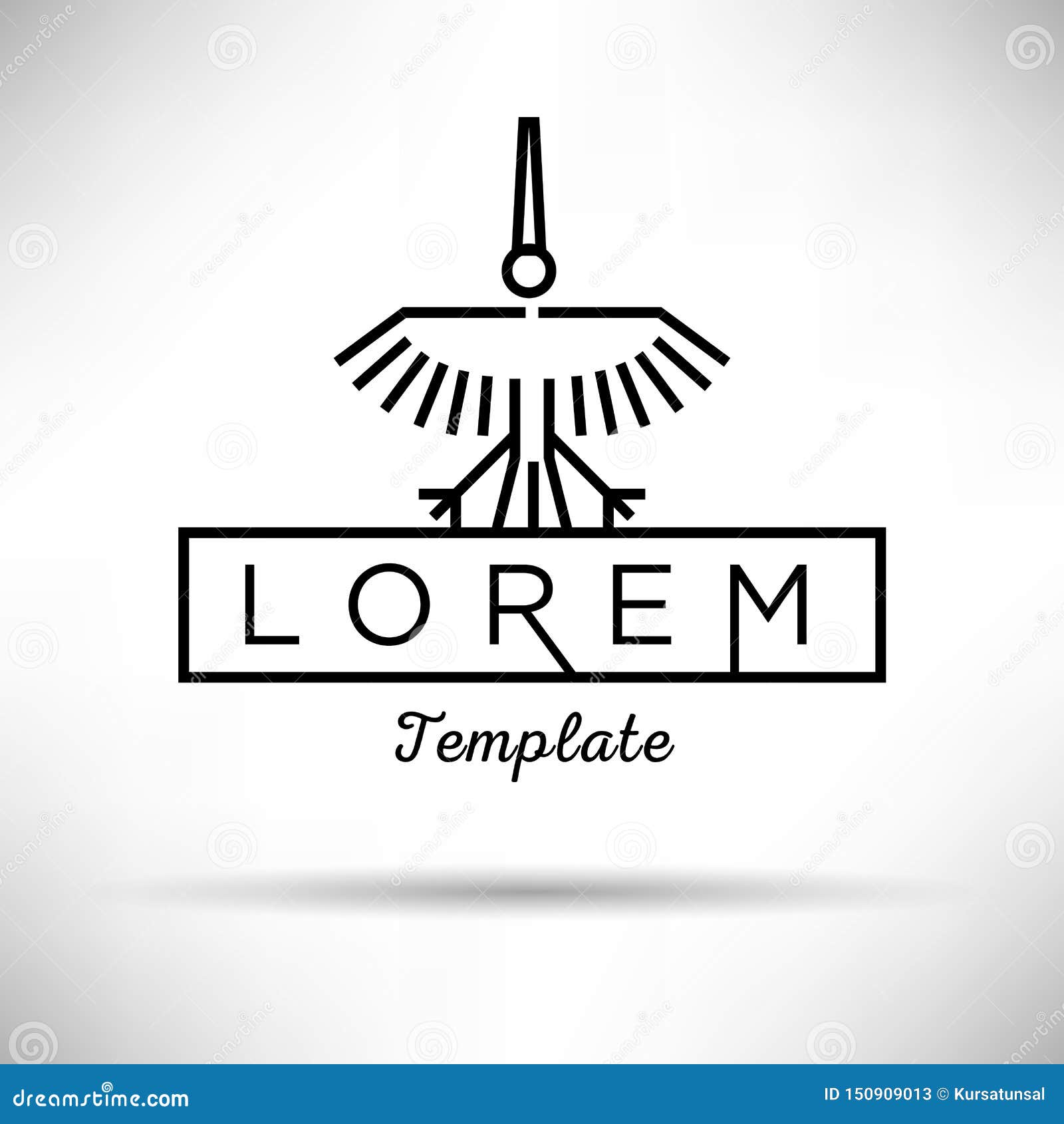 Bird Minimal Sign Vector Design Stock Vector - Illustration of label ...