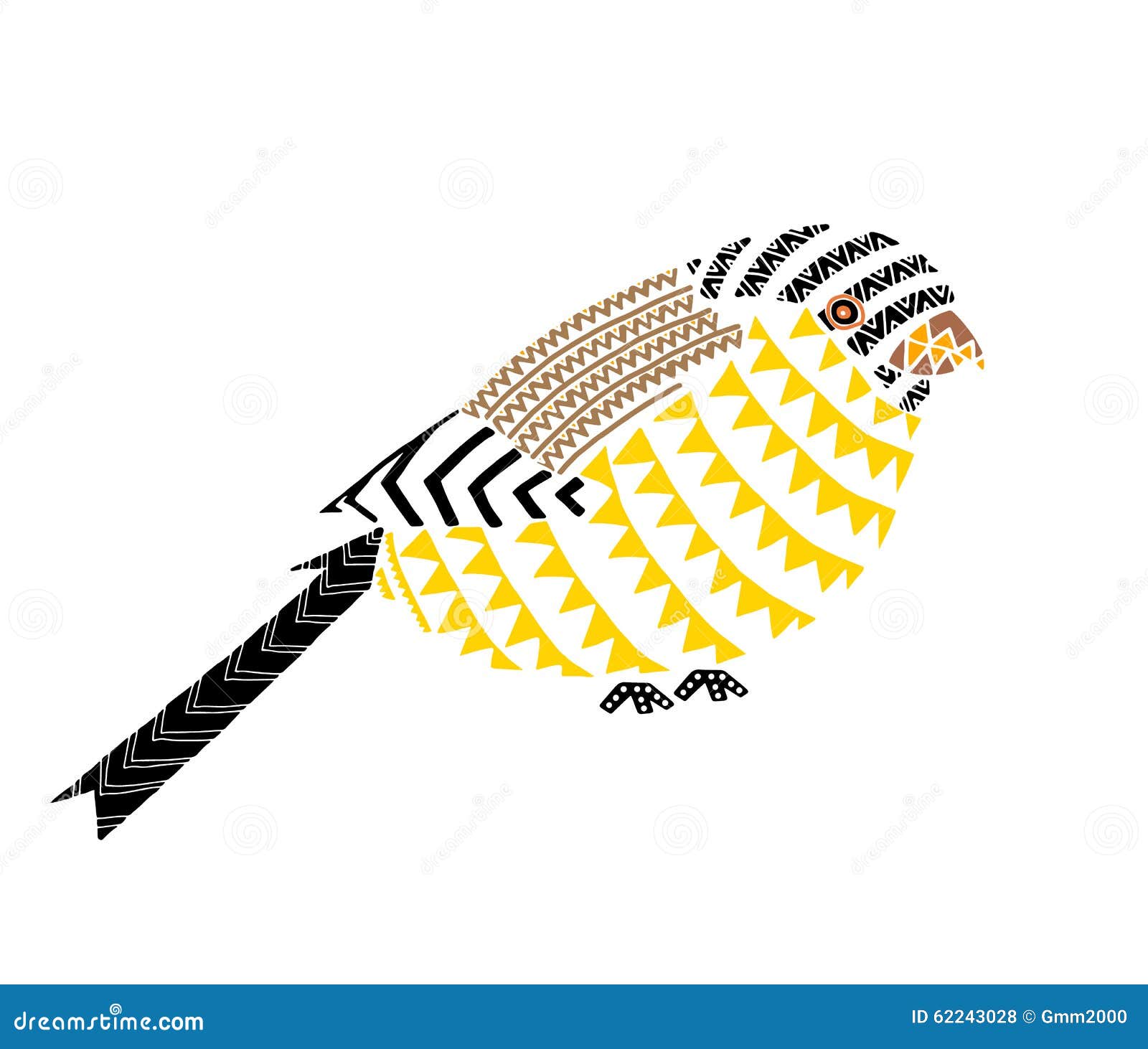 Bird Native Patterns Illustration Stock Illustration - Illustration of ...