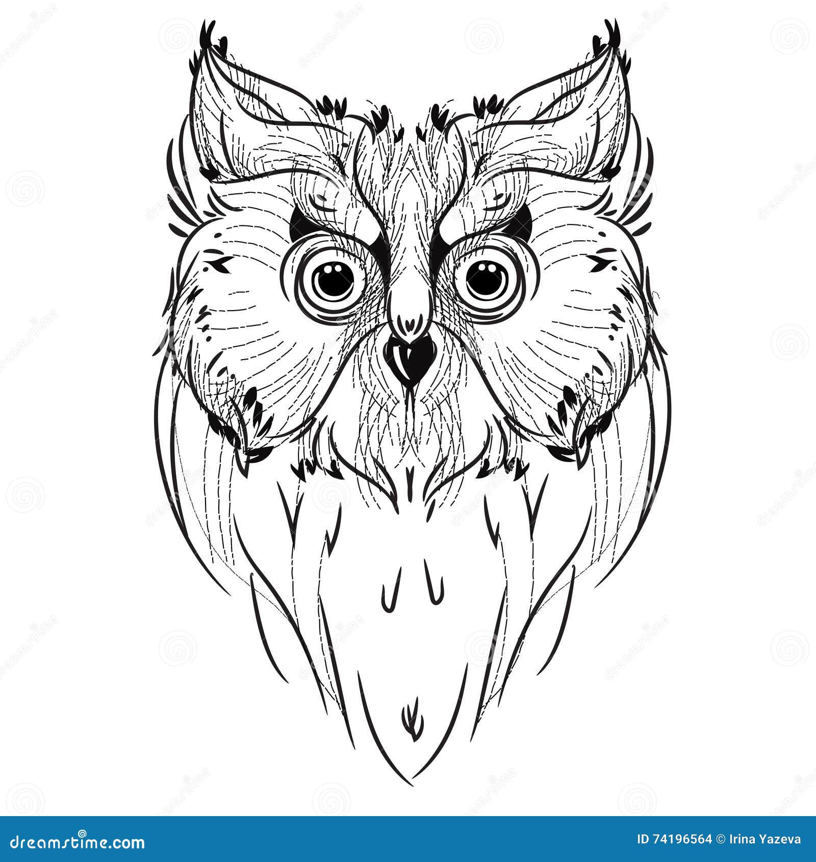 Owl Head Side View Profile Stock Illustrations – 7 Owl Head Side View ...