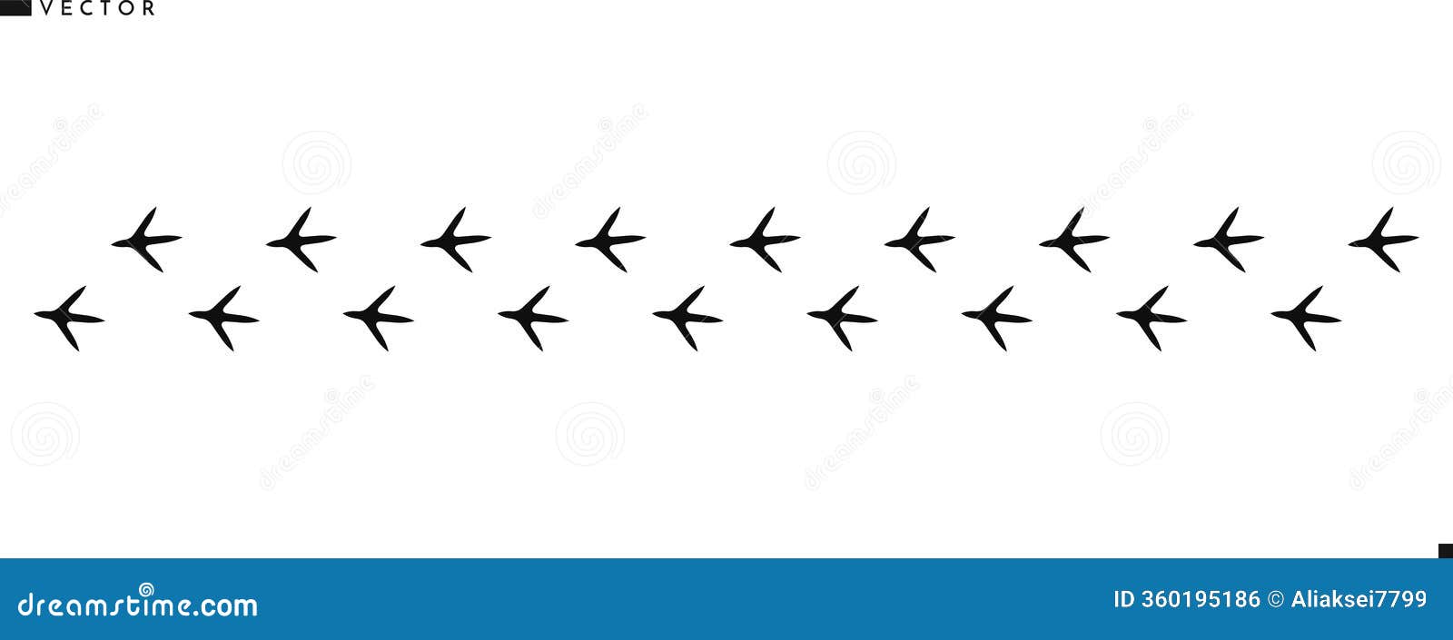 Bird paw prints vector stock illustration. Illustration of animal ...