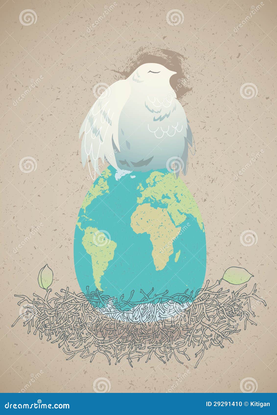 The Bird of Peace stock vector. Illustration of cartoons - 29291410