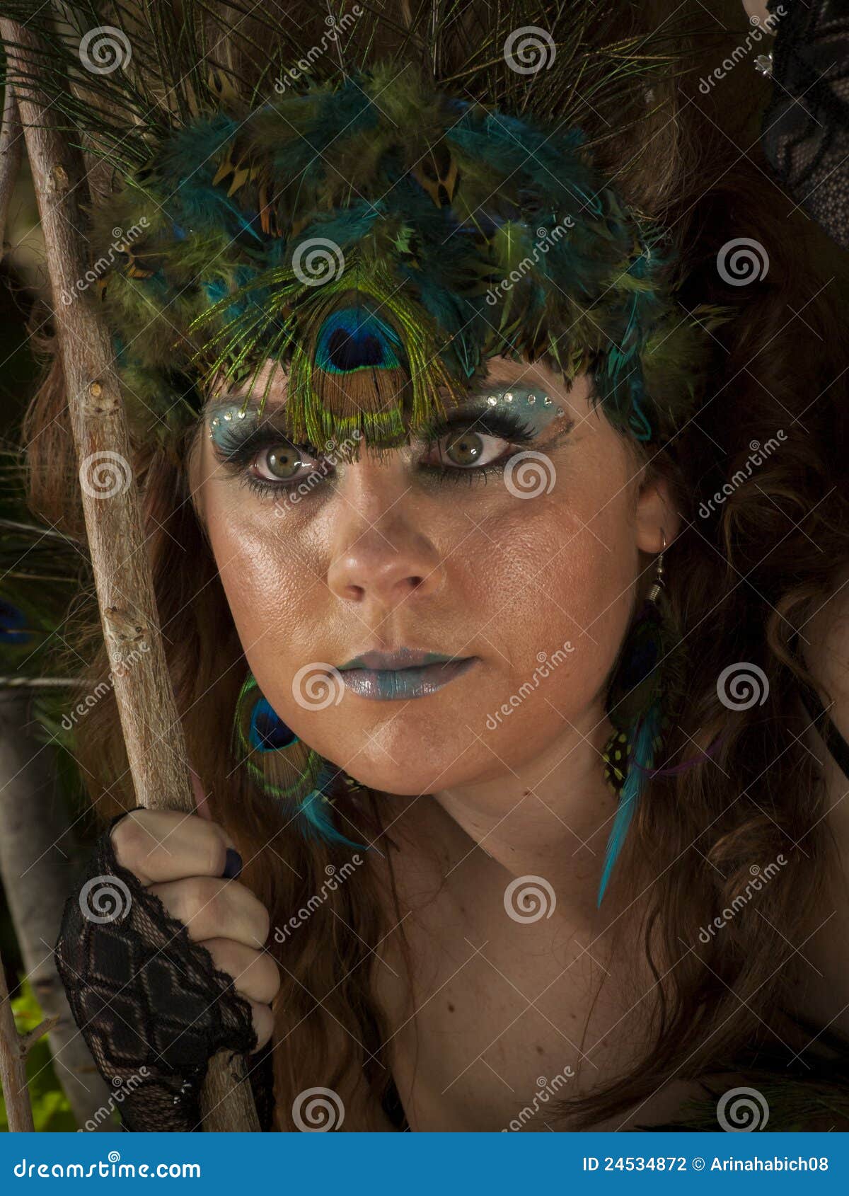 Bird People stock photo. Image of forest, year, woman - 24534872