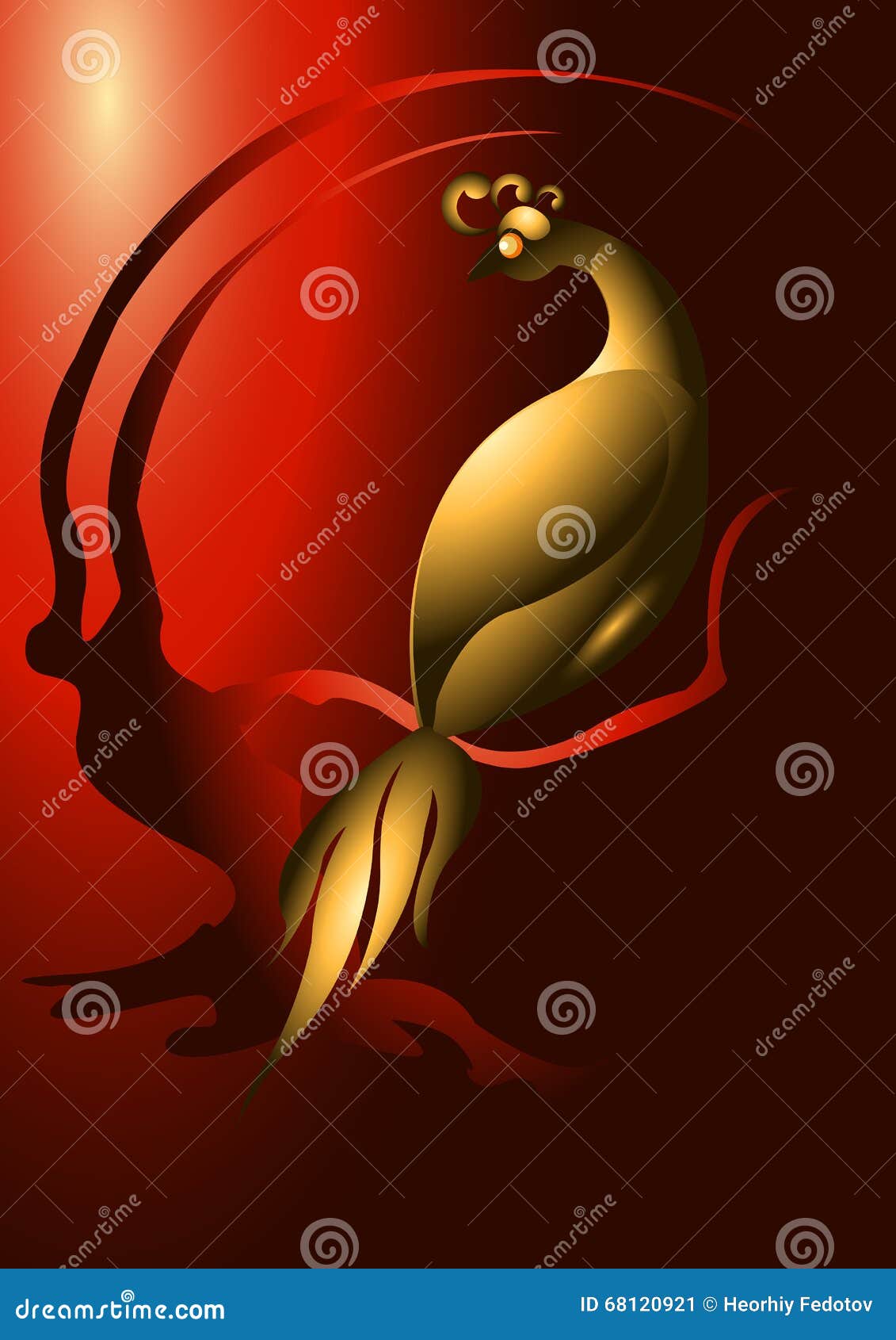 Bird - Phoenix stock vector. Illustration of victory - 68120921