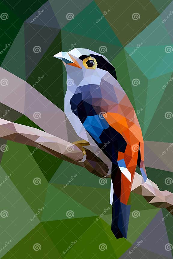 Bird polygon stock vector. Illustration of imagination - 59120633