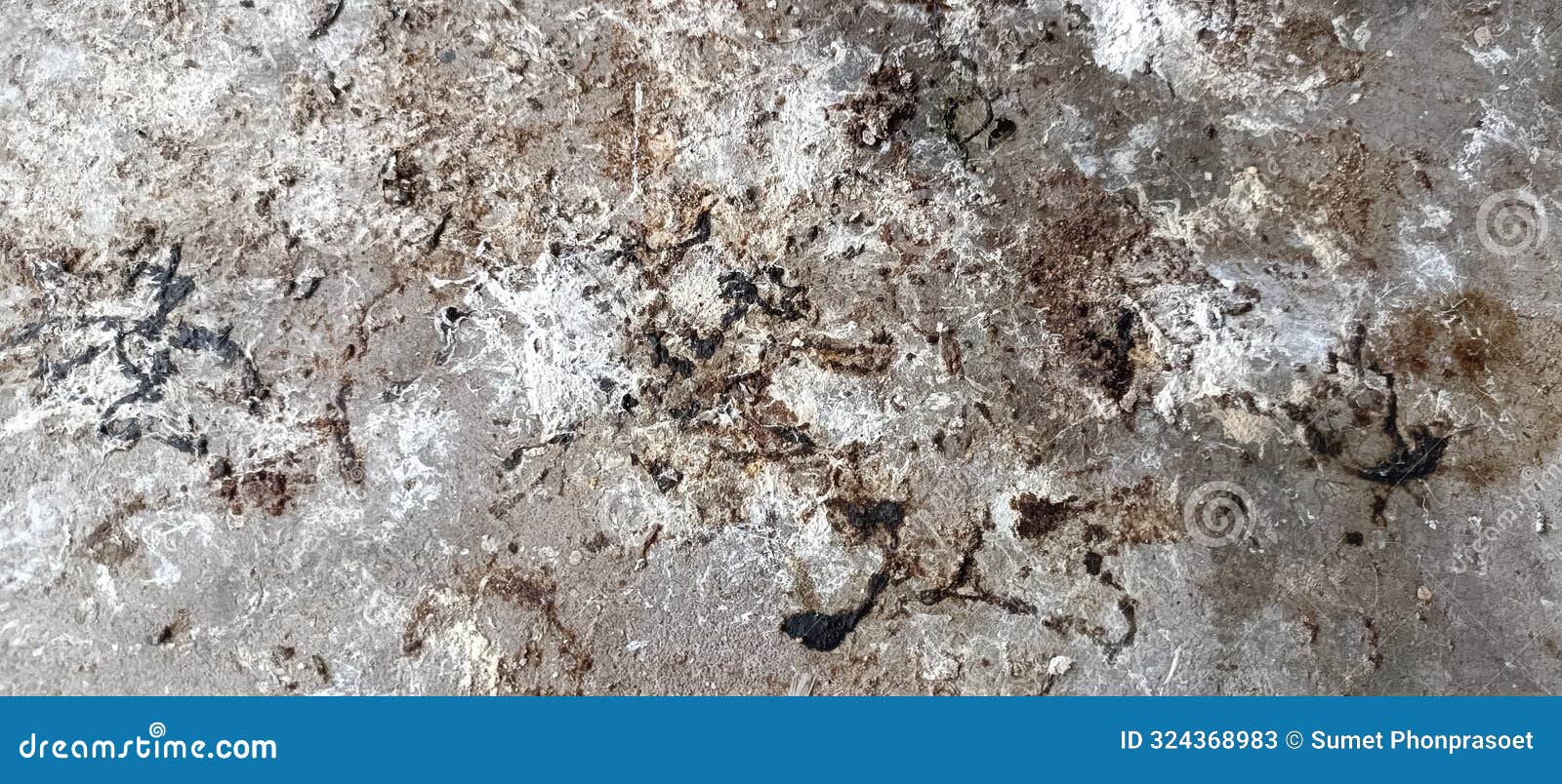 Bird Poop Background on a Vintage Style Cement Background. Stock Image ...