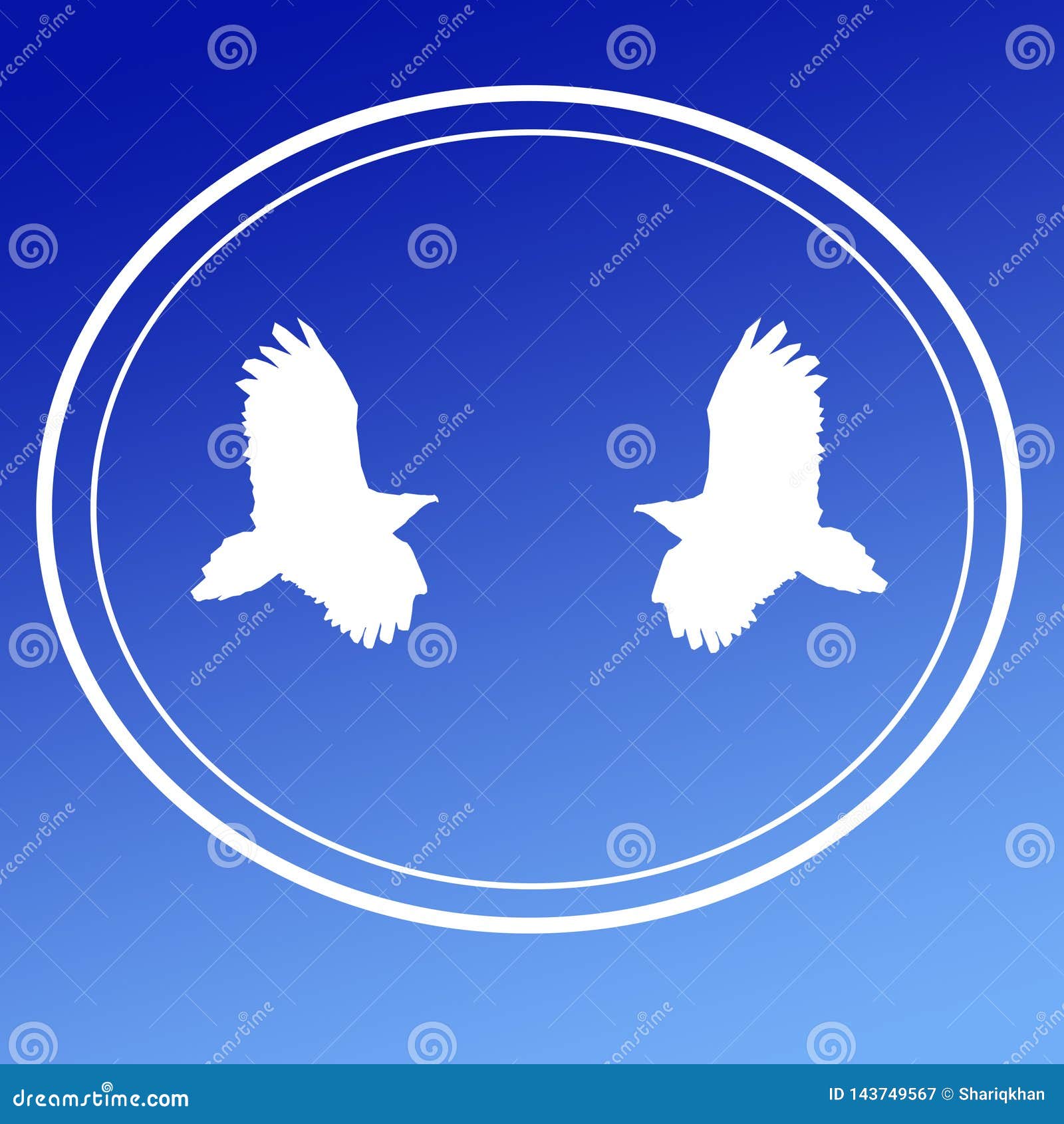 Eagle Raptor Logo Of Predator Bird Template Icon Vector Illustration ...