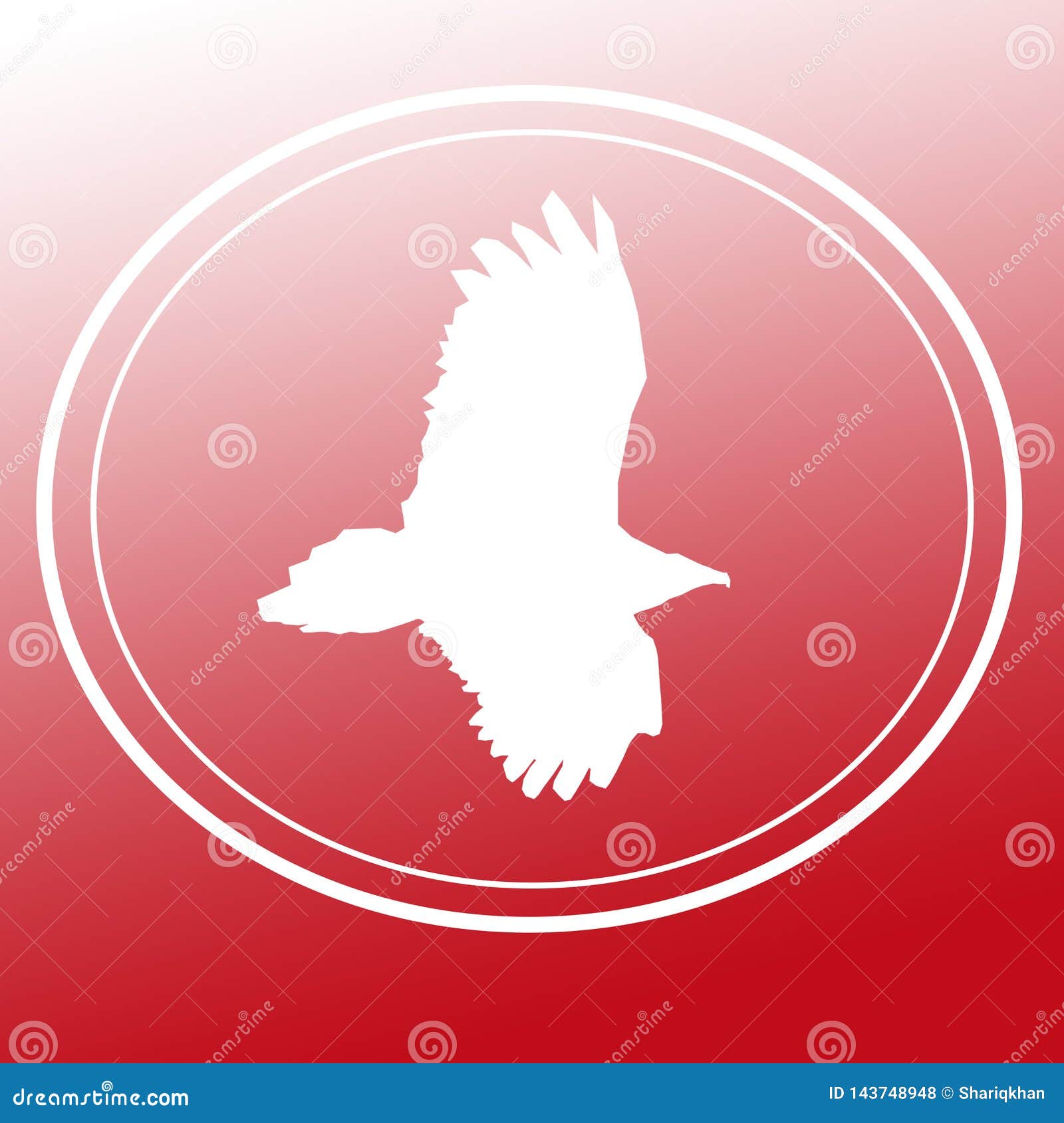 Eagle Raptor Logo Of Predator Bird Template Icon Vector Illustration ...
