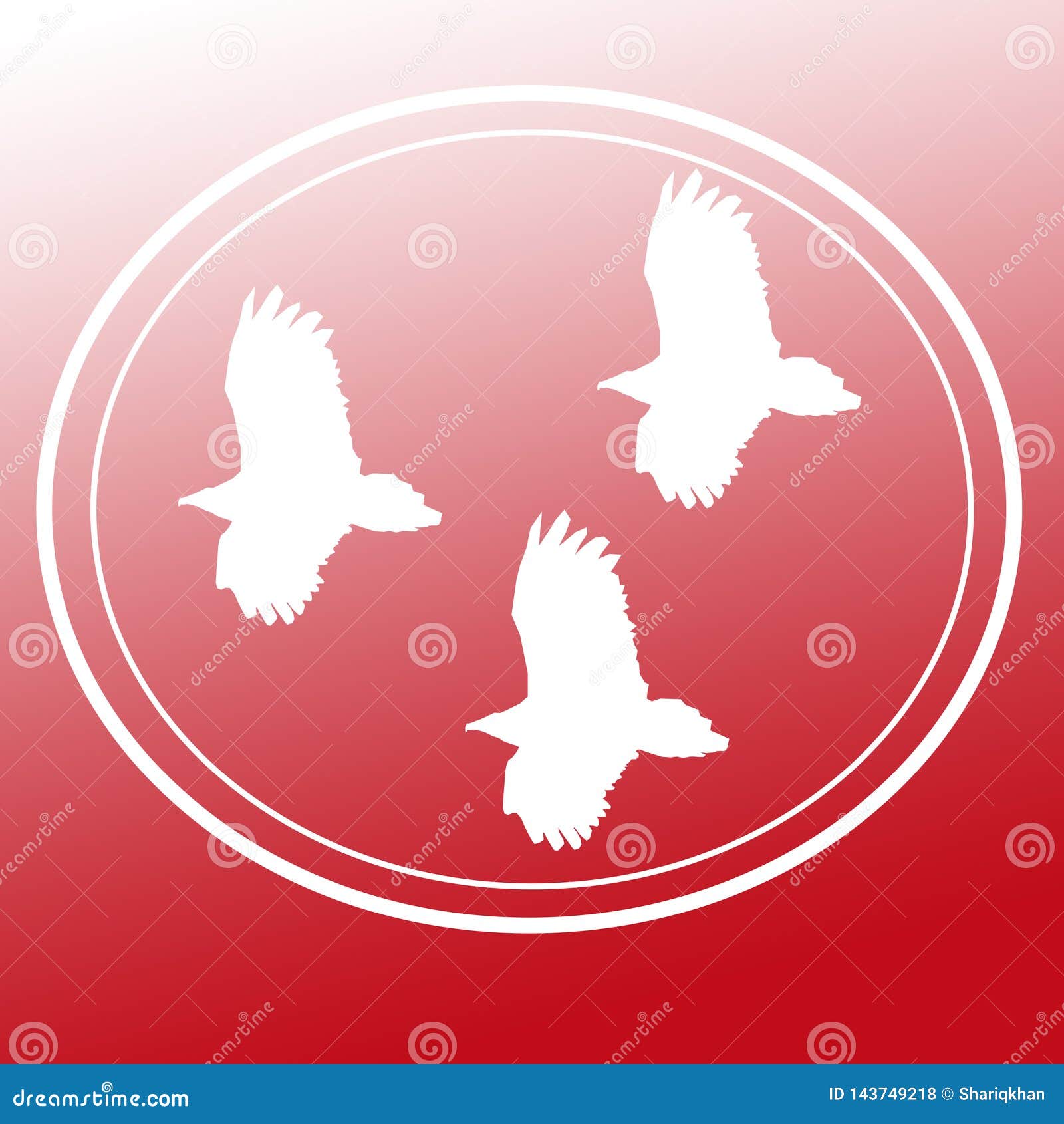 Eagle Raptor Logo Of Predator Bird Template Icon Vector Illustration ...