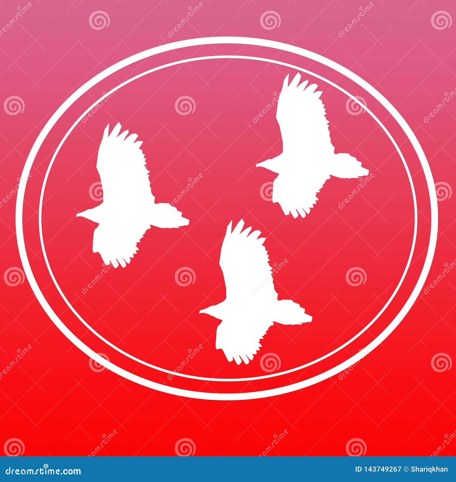 Eagle Raptor Logo Of Predator Bird Template Icon Vector Illustration ...