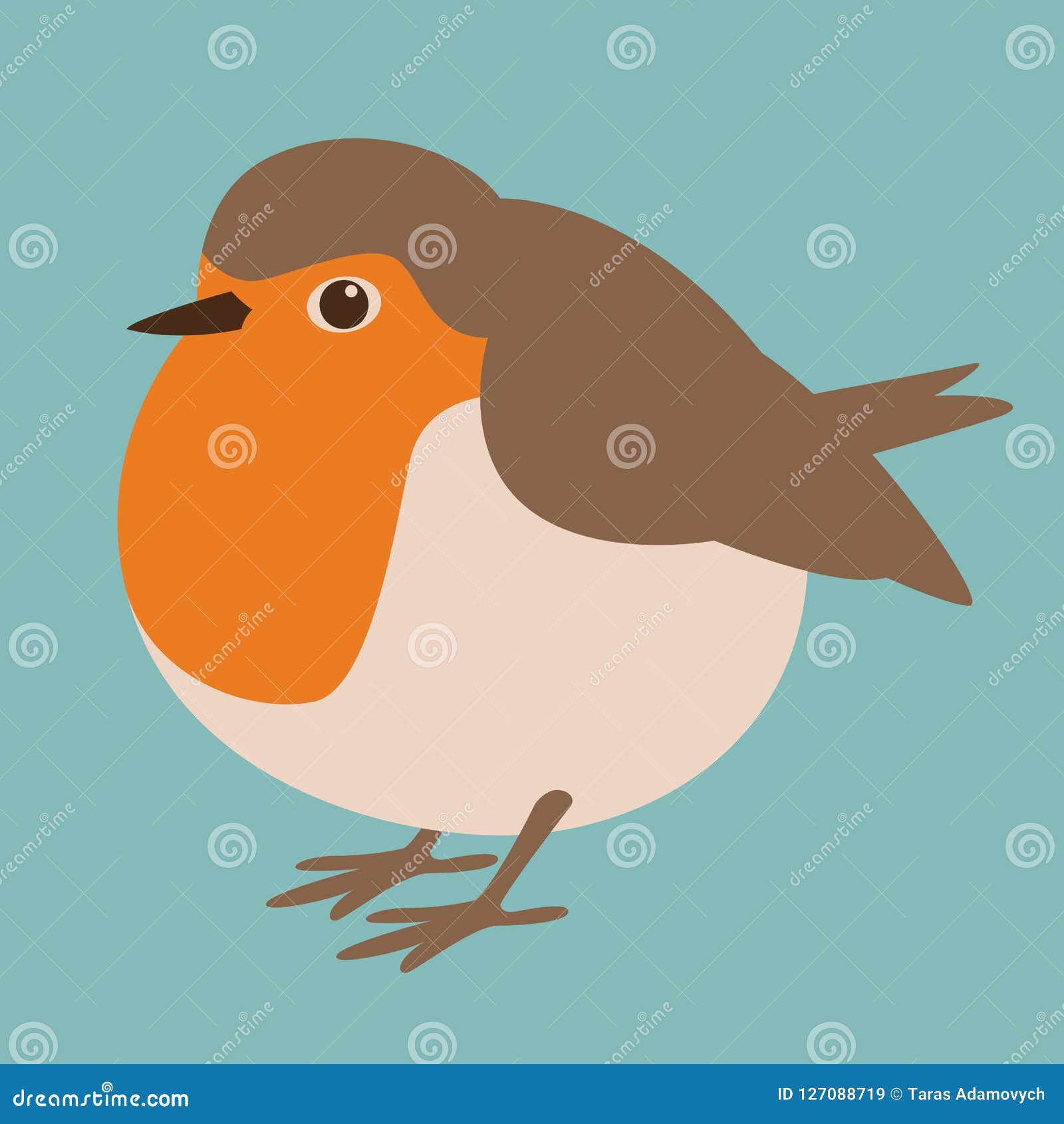 Robin Vector Icon On White Background. Flat Vector Robin Icon Symbol ...