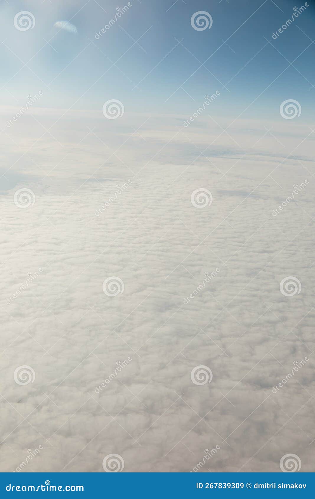 Bird S-eye View Above the Clouds Flight from Above Stock Image - Image ...