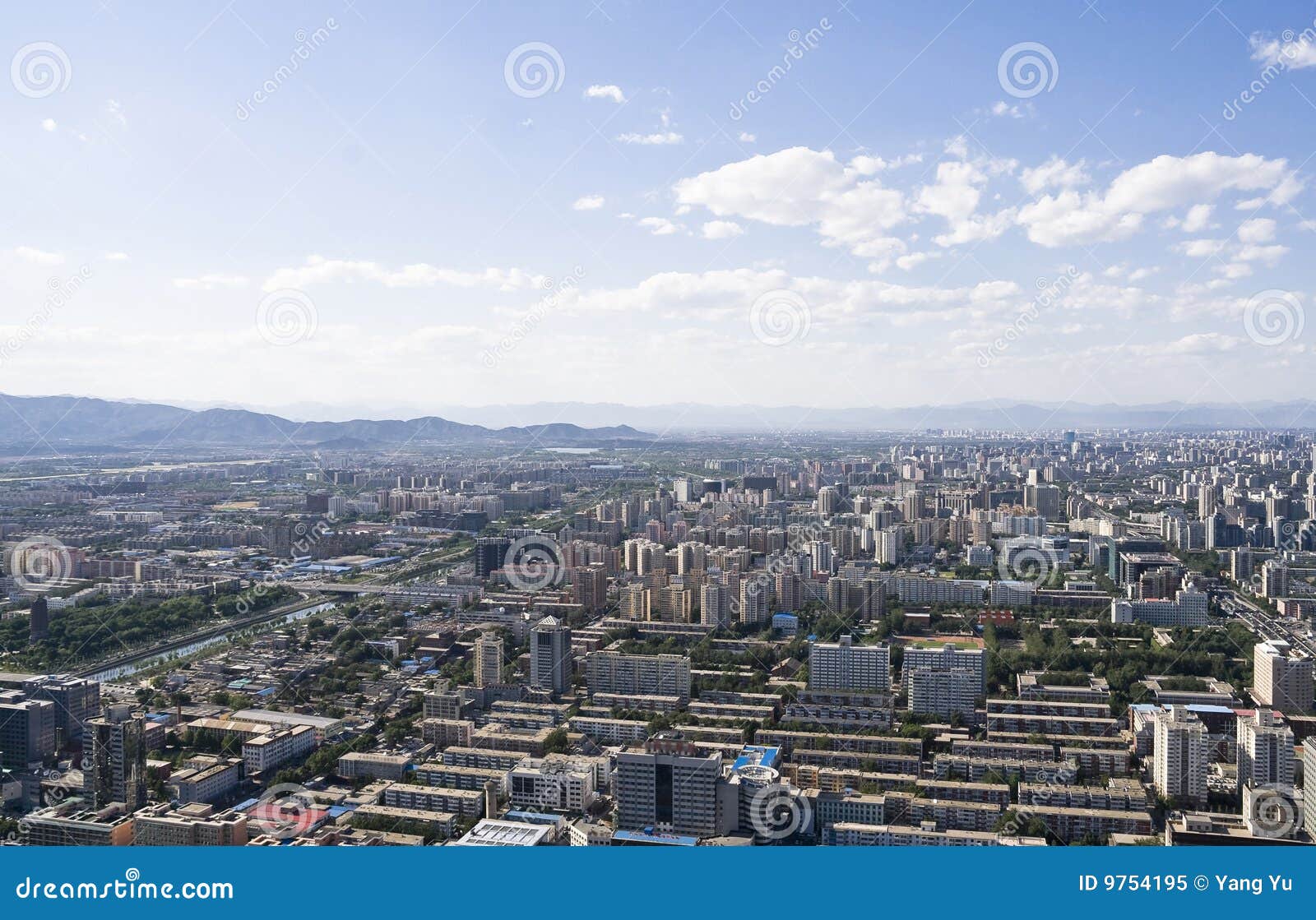 Bird s eye view of beijing stock image. Image of building - 9754195