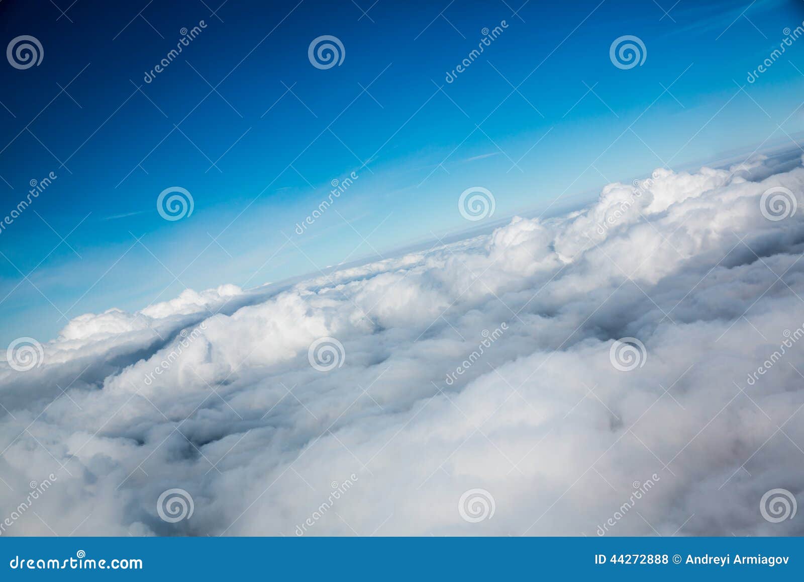 Bird S-eye View Blue Sky with Clouds Stock Photo - Image of ozone ...