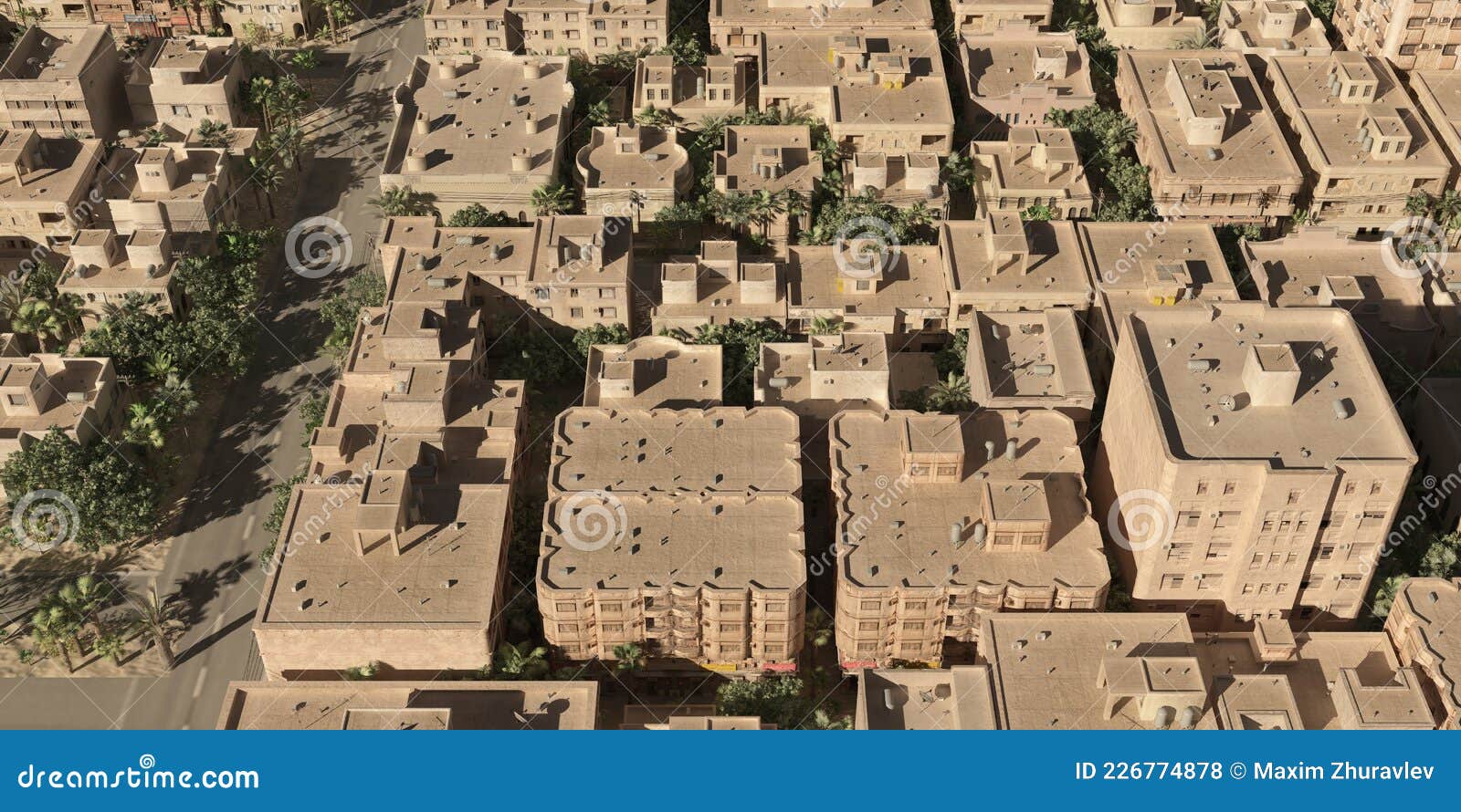 Bird S Eye View of the Cityscape 3d Illustration Stock Illustration ...