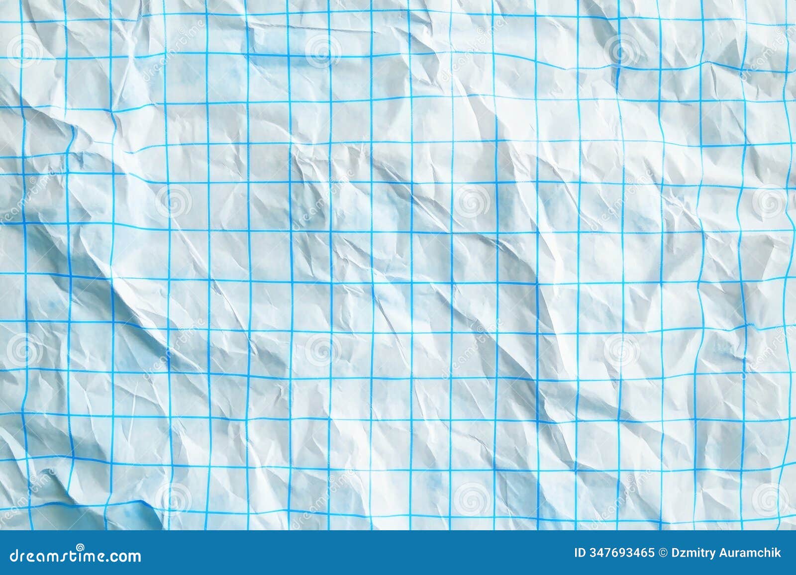 A Bird S-eye View of a Creased White Grid Paper Background. Stock Image ...