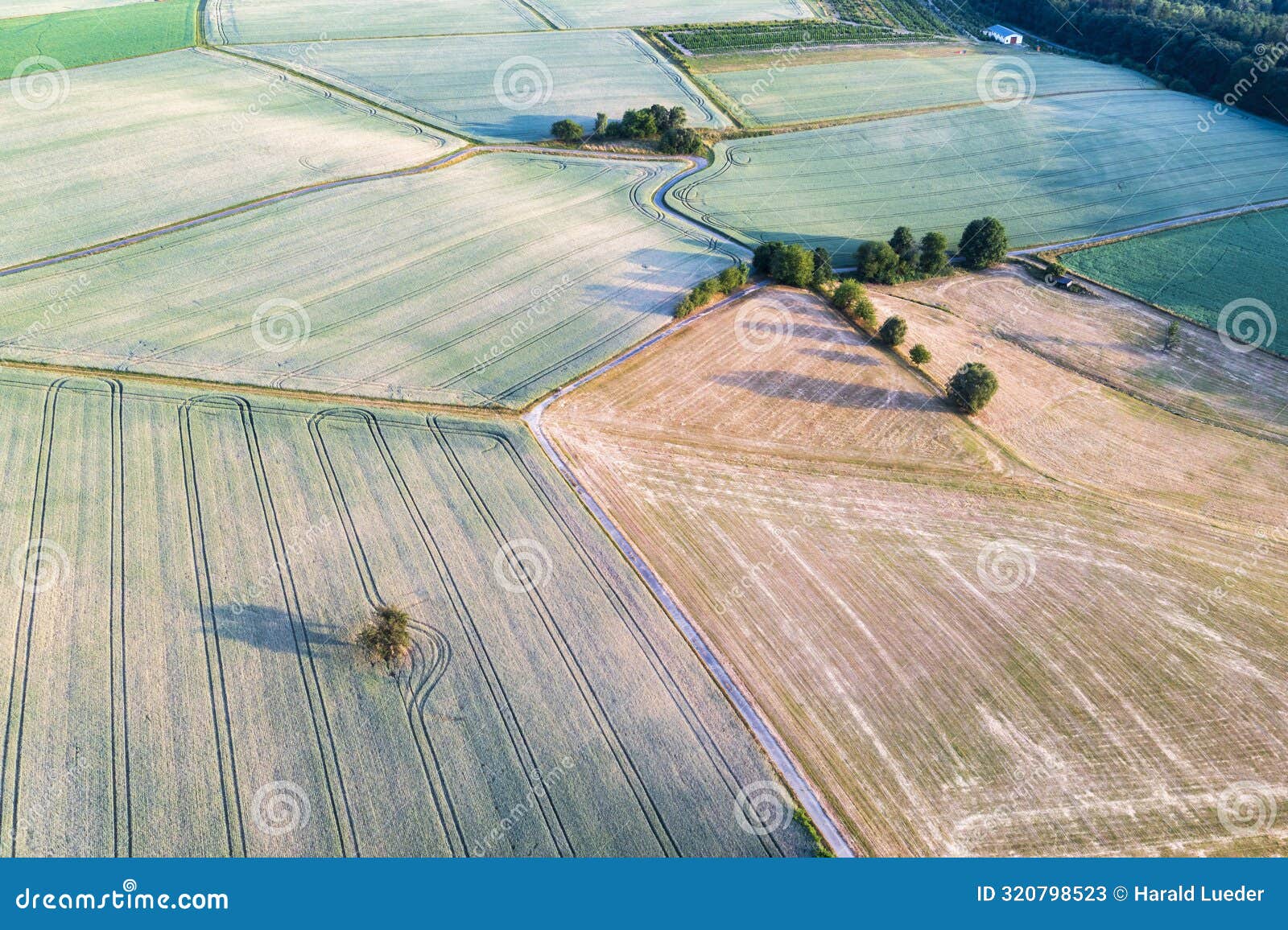 Top View of Fields in the Taunus Stock Image - Image of dawn ...