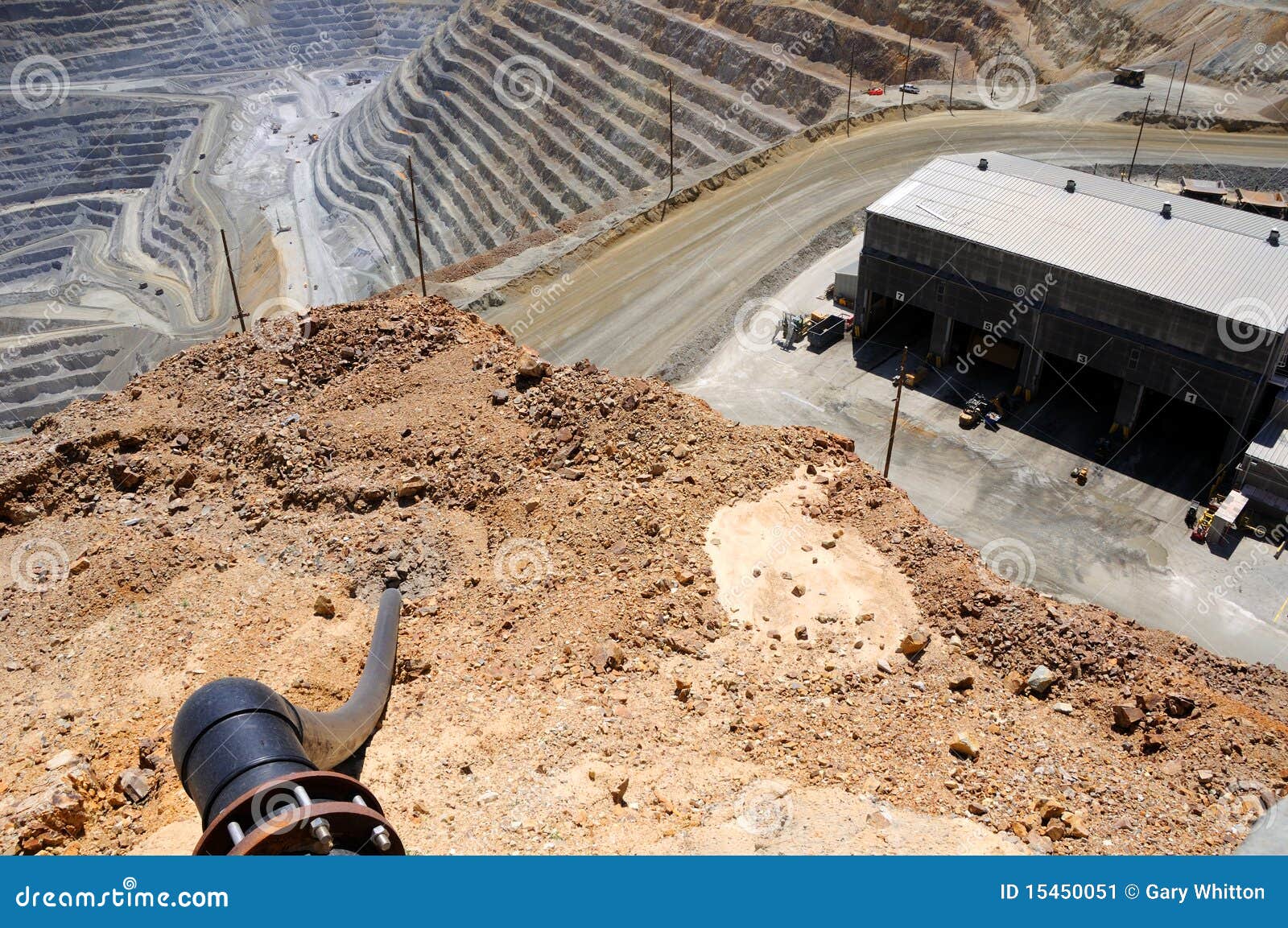 Bird S Eye View of Kennecott Copper Mine Stock Image - Image of open ...