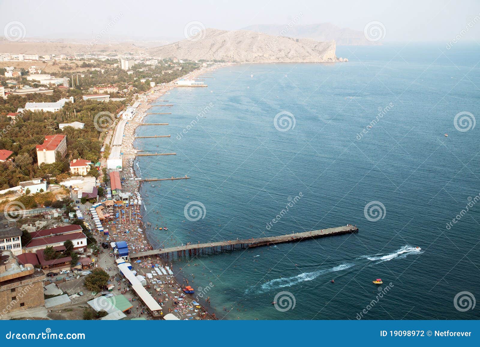 Bird S Eye View of Long Beach Stock Photo - Image of bird, people: 19098972